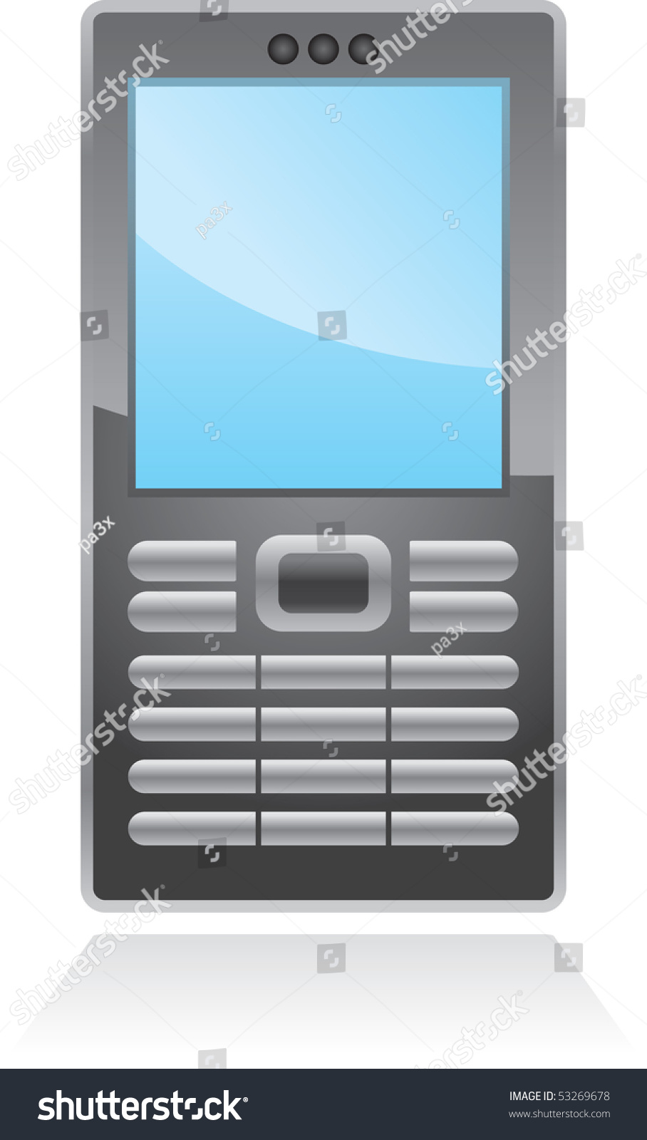 Mobile Phone Icon Vector Design Stock Vector (Royalty Free) 53269678 ...