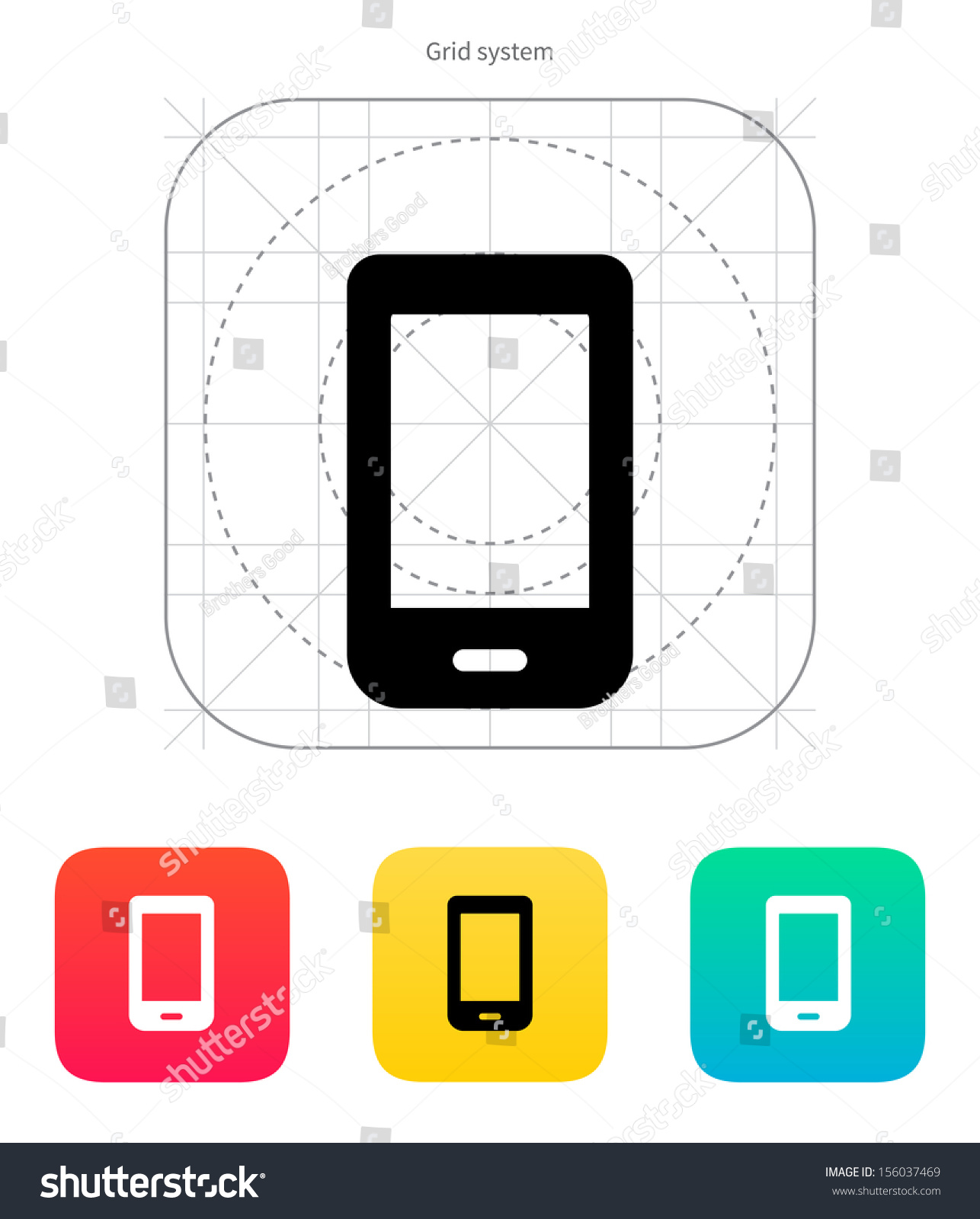 Mobile Phone Icon Vector Illustration Stock Vector (Royalty Free ...