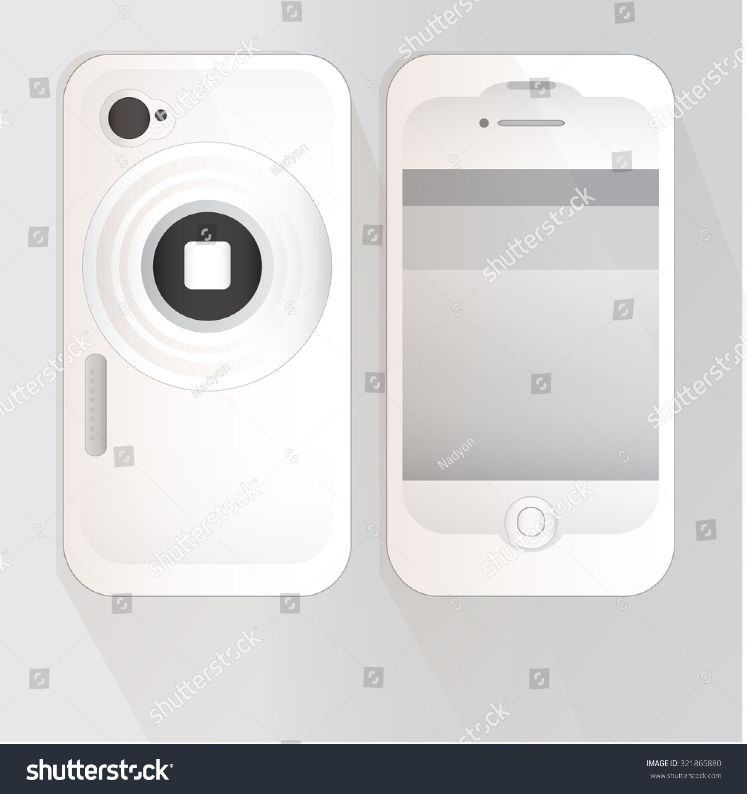 Mobile Phone Vector Stock Vector (Royalty Free) 321865880