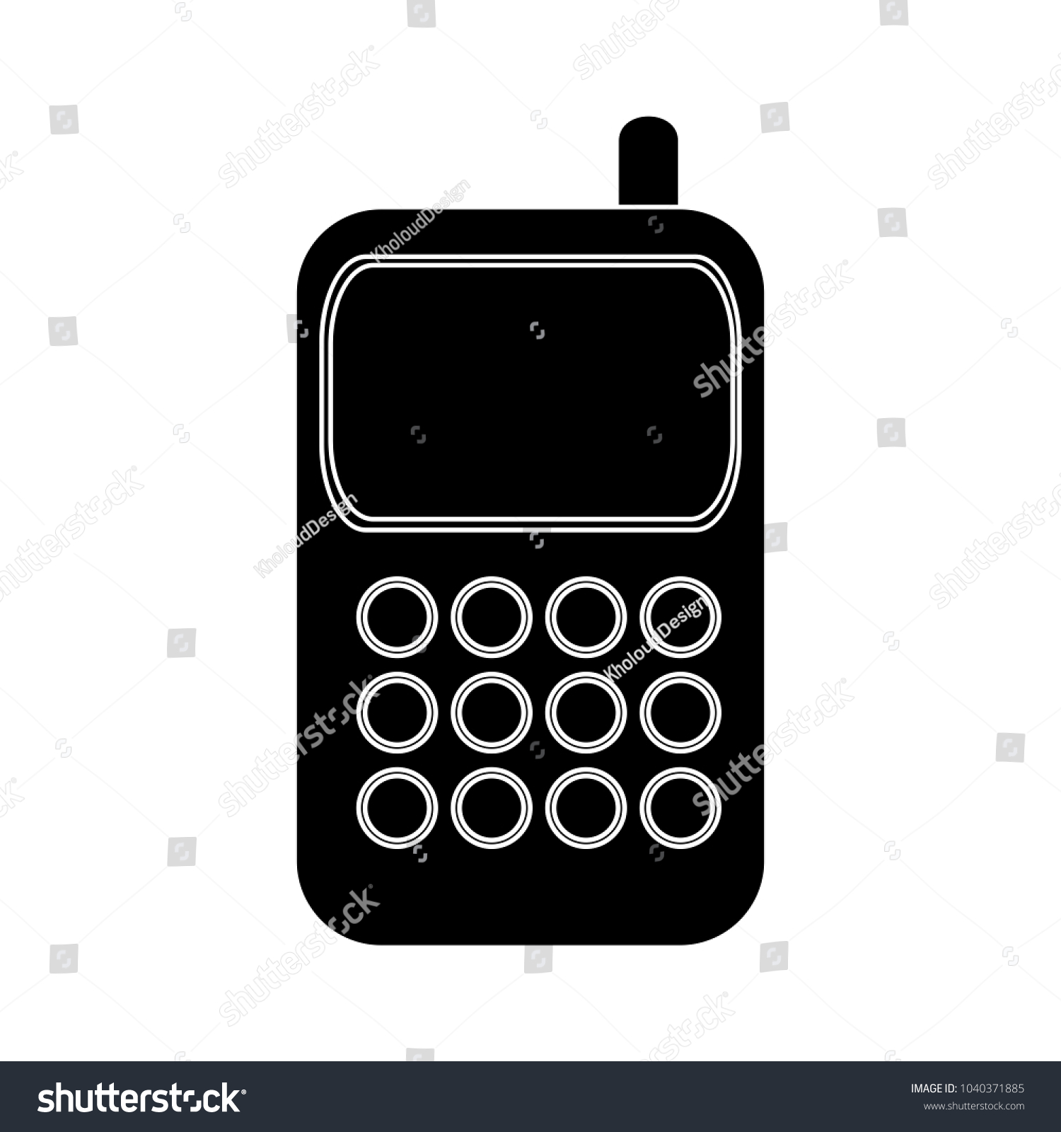 Mobile Phone Vector Symbol Stock Vector (Royalty Free) 1040371885 ...