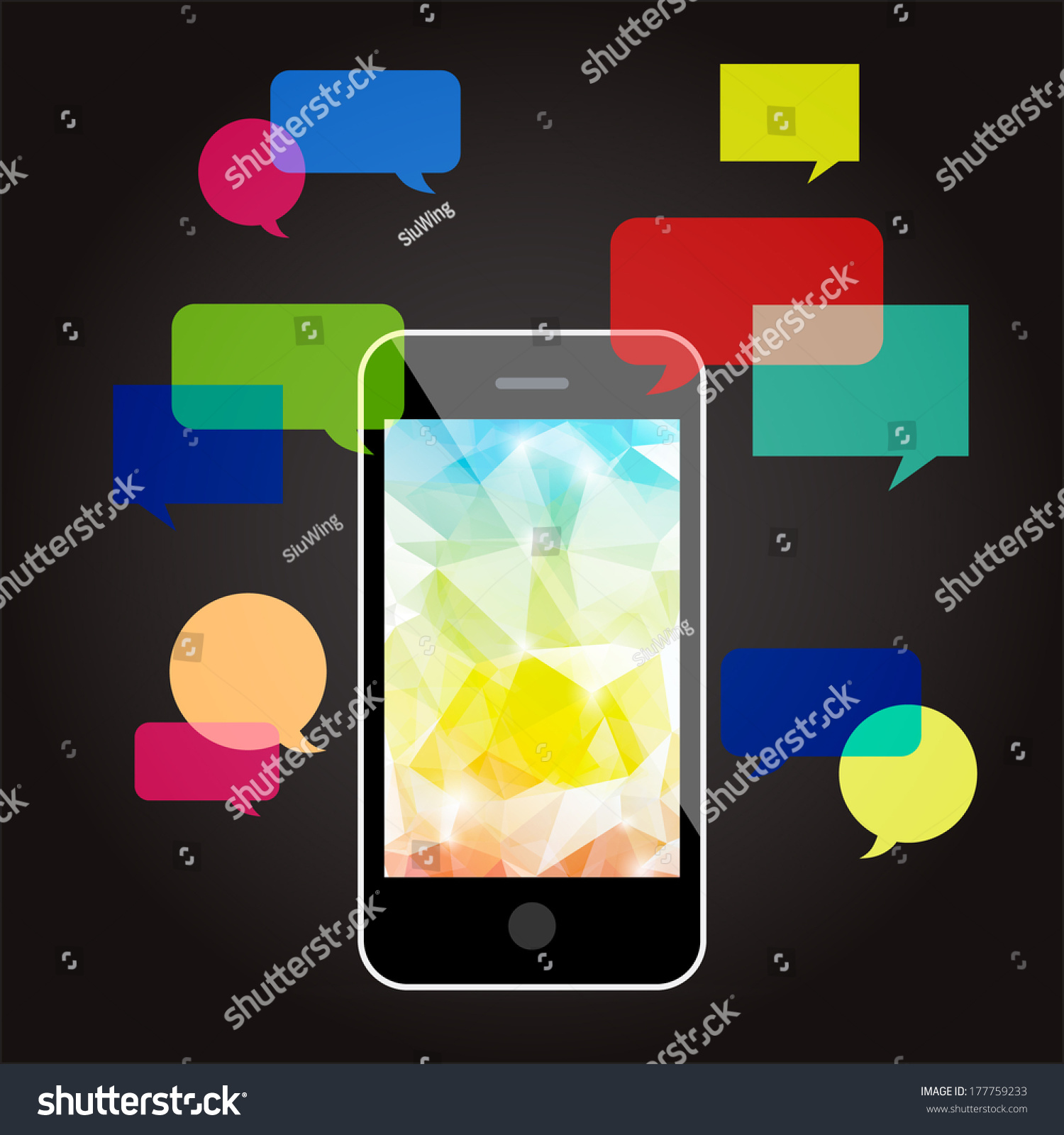 Mobile Speak Concept Illustration Stock Vector (Royalty Free) 177759233 ...