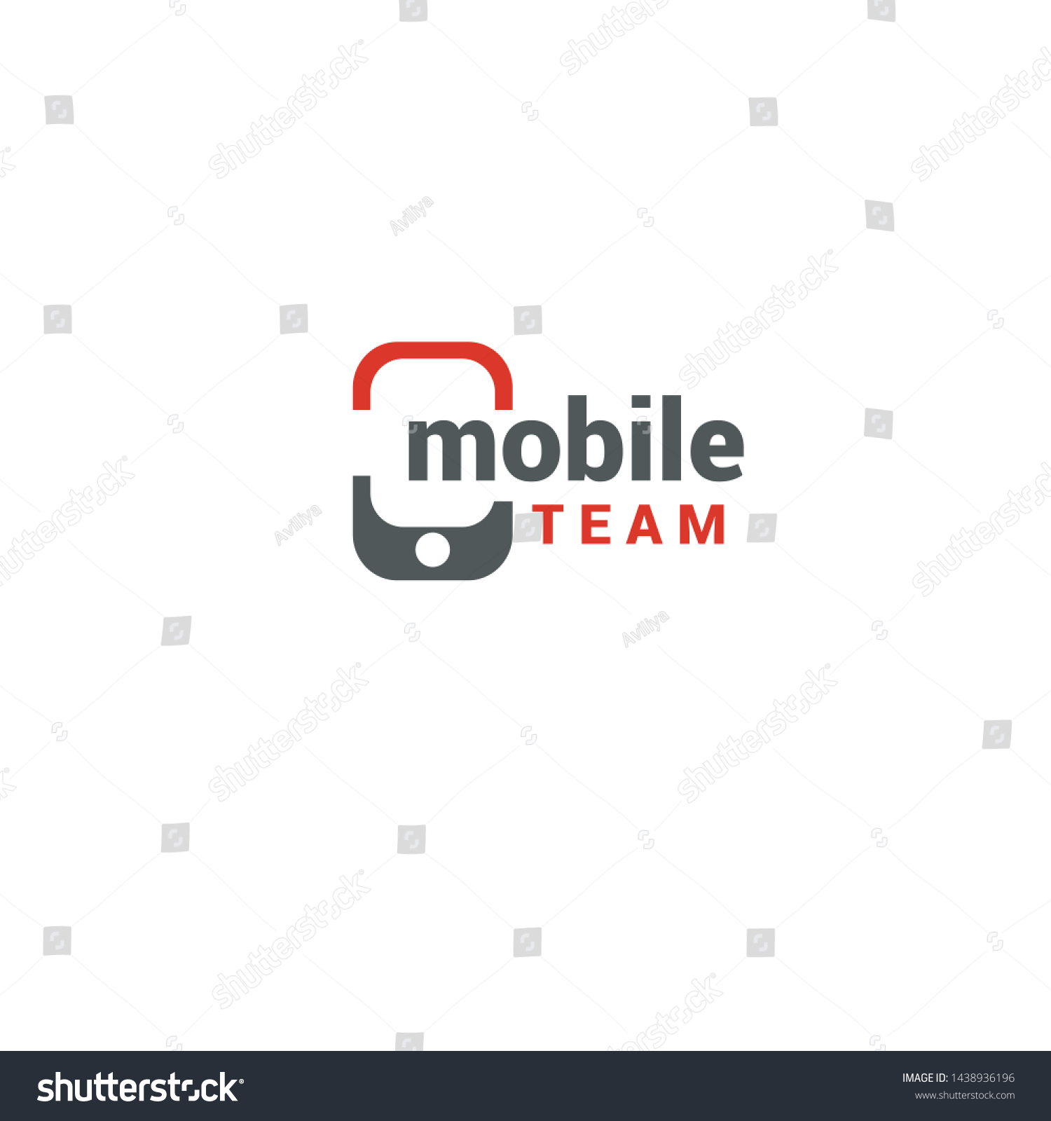 Mobile Team Logo Design Vector Illustration Stock Vector (Royalty Free ...