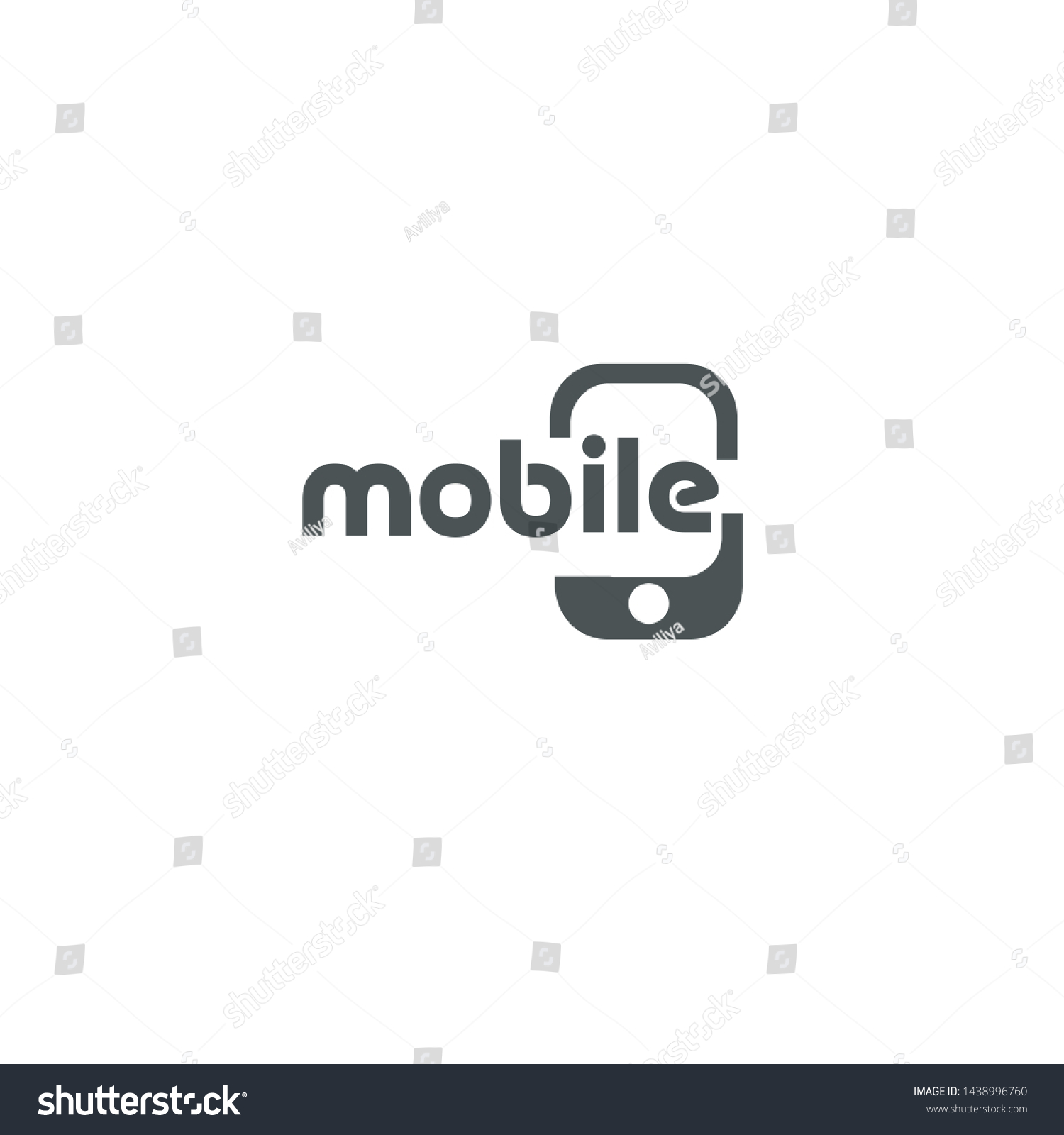 Mobile Team Logo Design Vector Illustration Stock Vector (Royalty Free ...