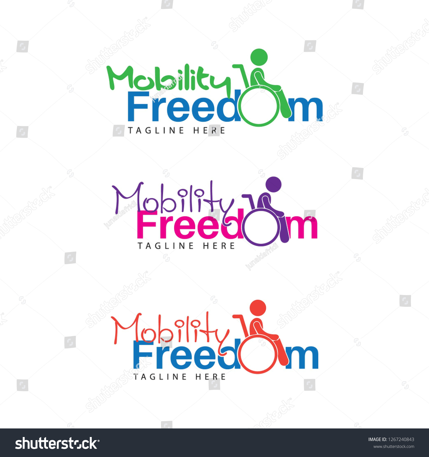 Mobility Freedom Logo: vetor stock (livre de direitos) 1267240843 ...