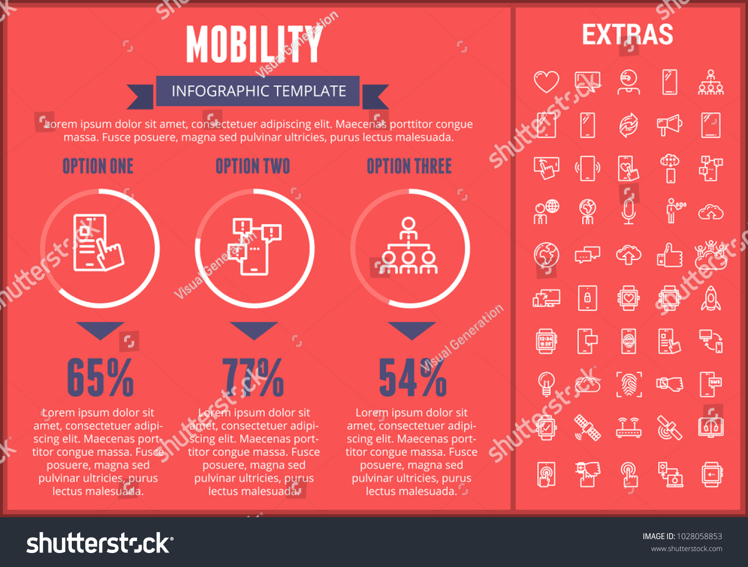 Mobility Infographic Template Elements Icons Infograph Stock Vector ...