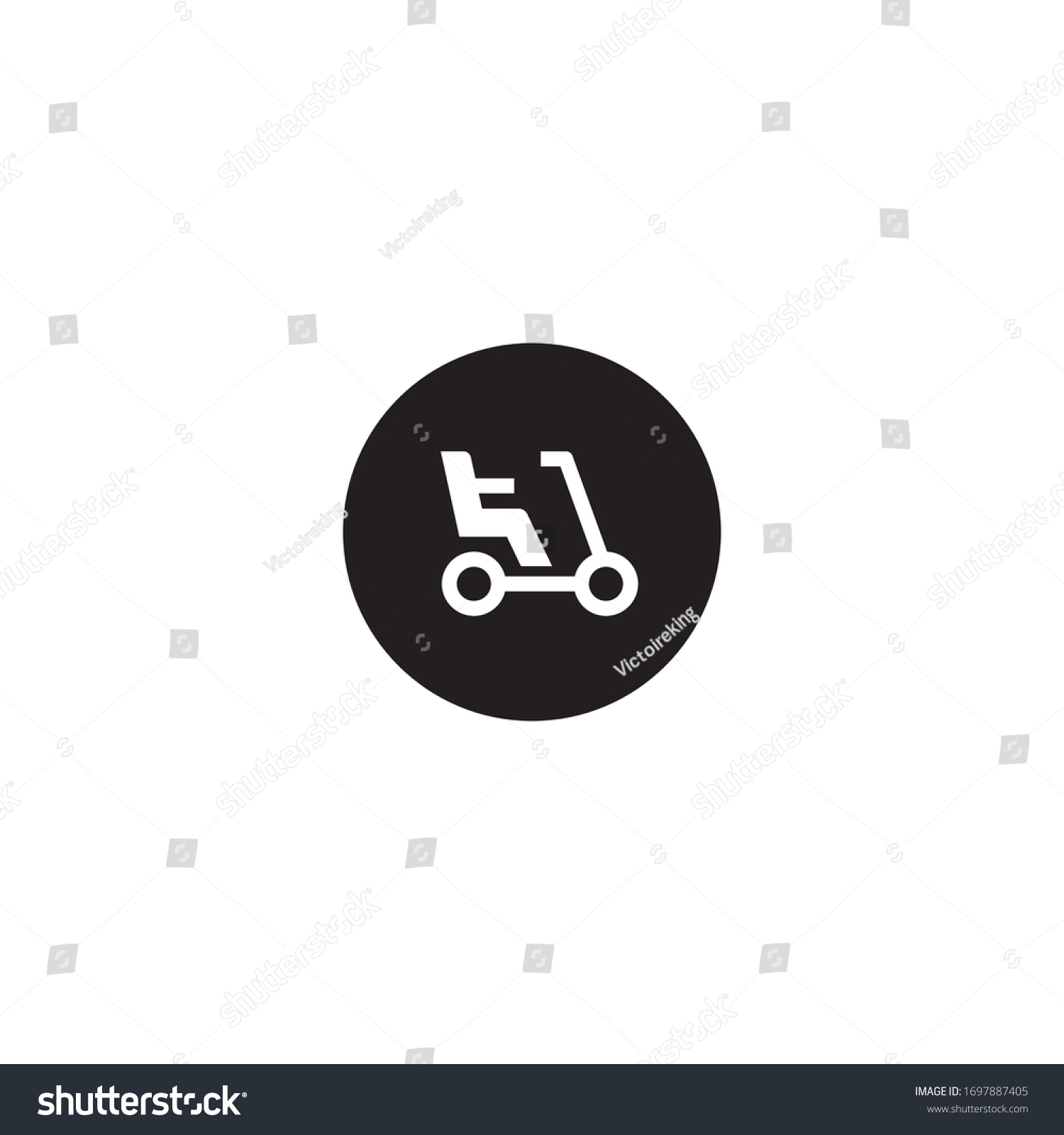 Mobility Scooter Logo Icon Design Stock Vector (Royalty Free ...