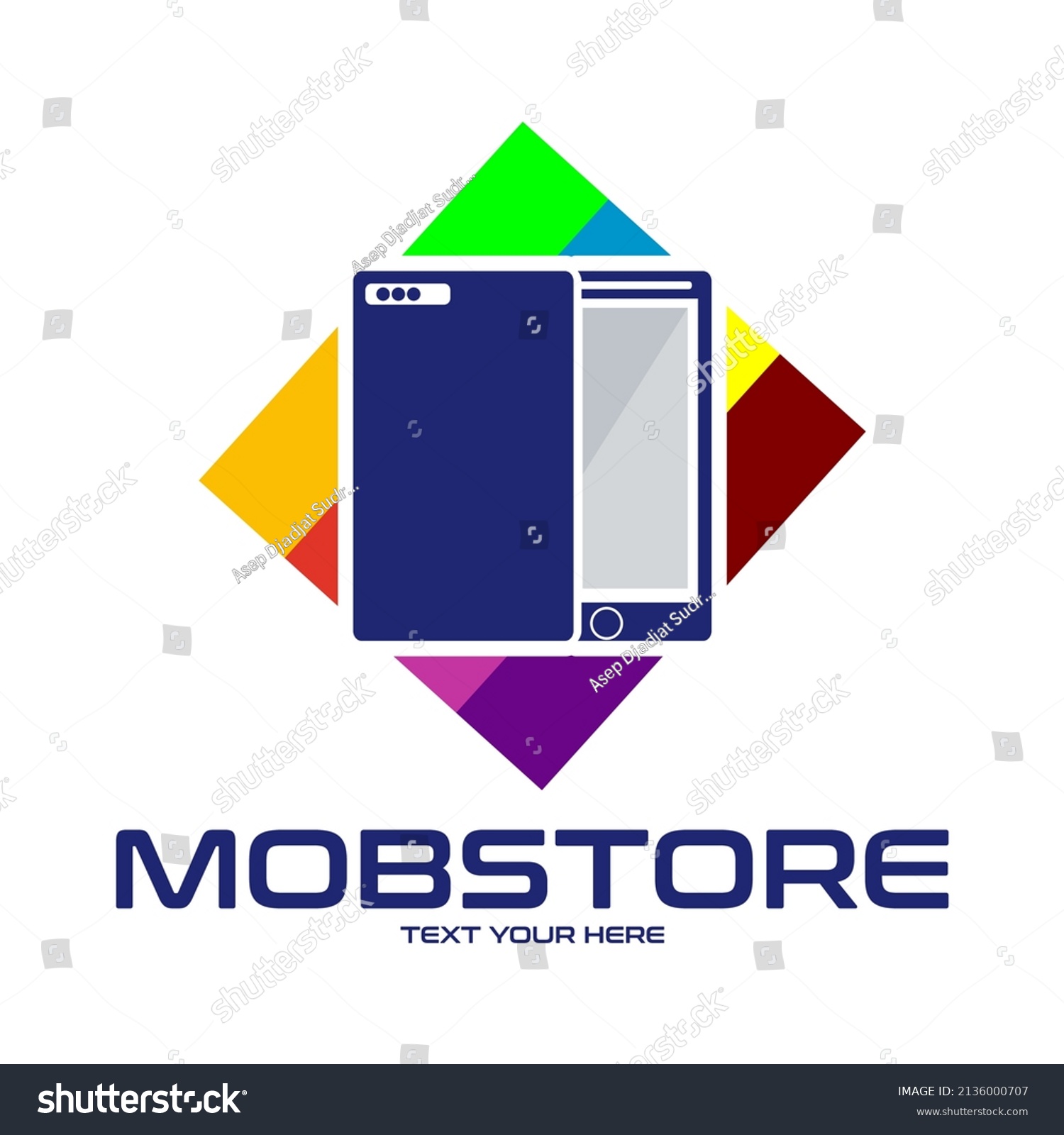 Mobstore Vector Logo Template Suitable Business Stock Vector (Royalty ...