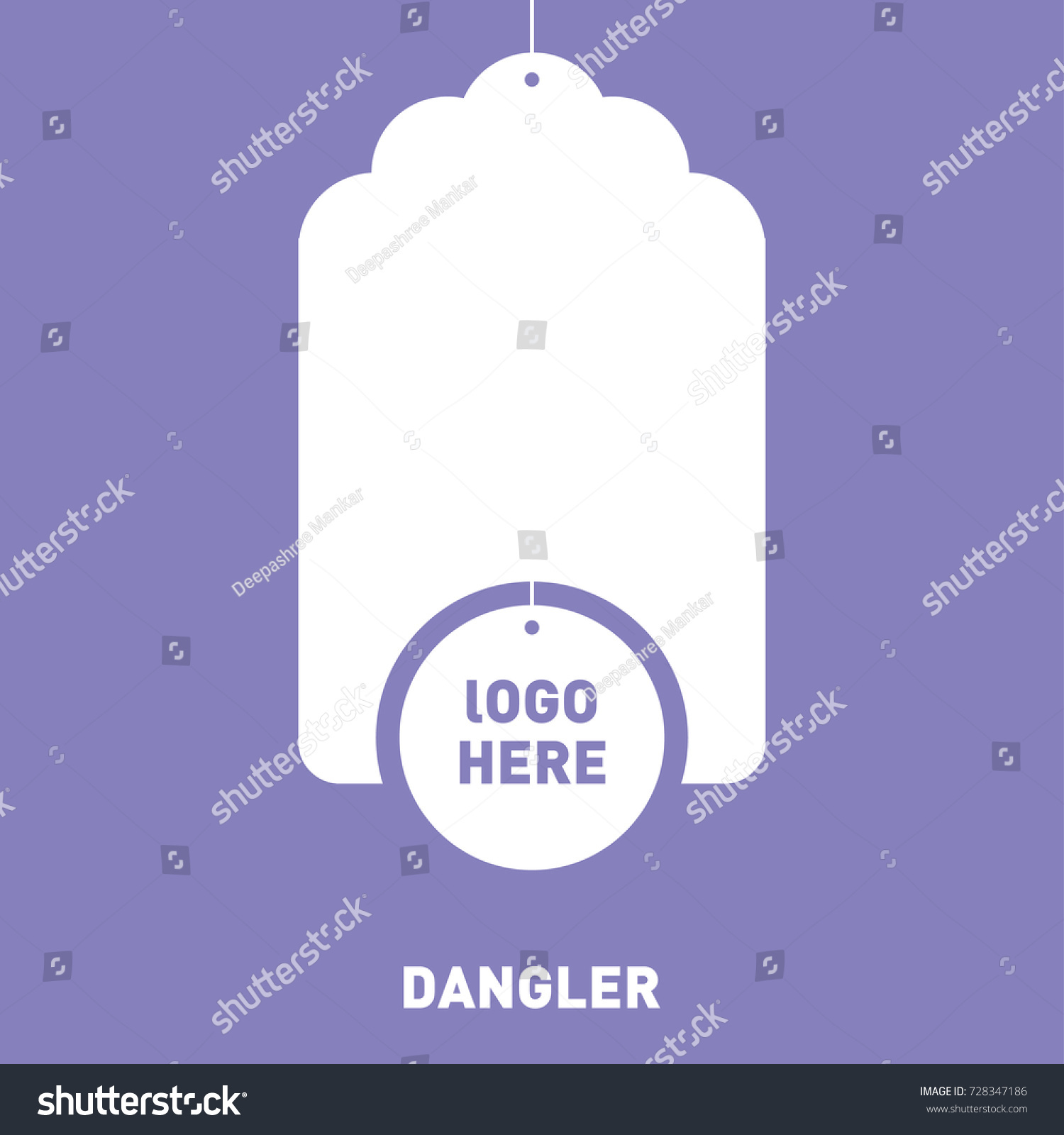 Mockup Dangler Stock Vector (Royalty Free) 728347186 | Shutterstock