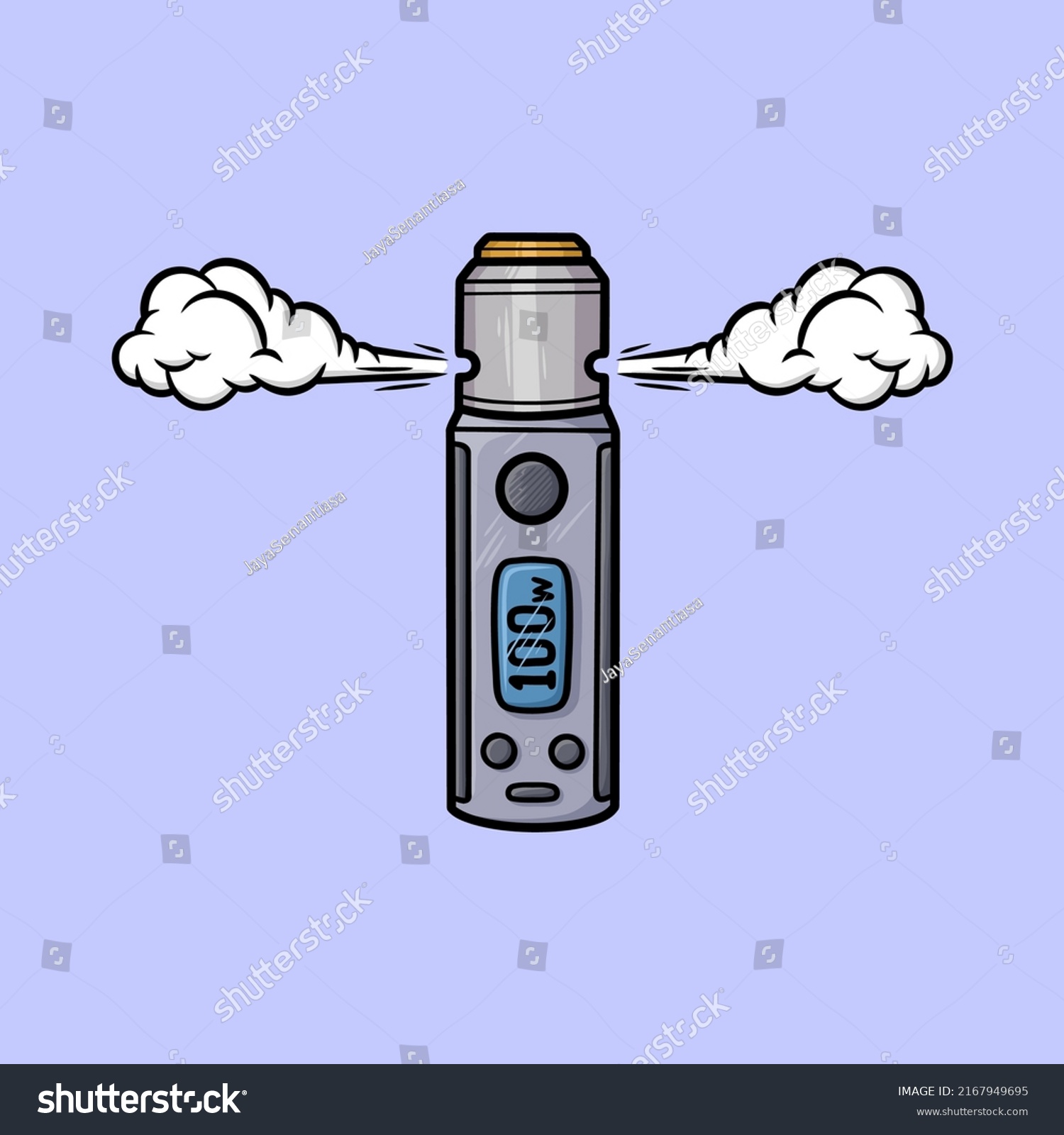 Mod Clouds Vector Cartoon Illustration Stock Vector (Royalty Free ...