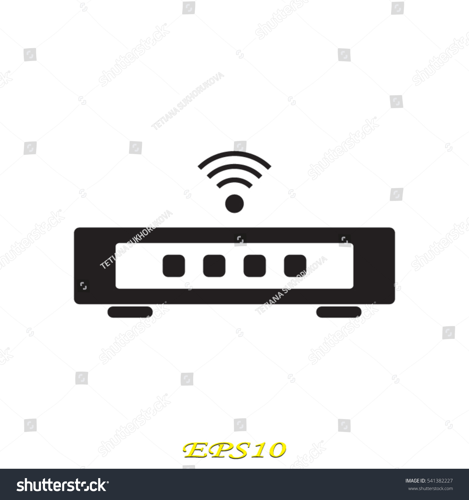 Modem Icon Vector Illustration Eps 10 Stock Vector (Royalty Free ...