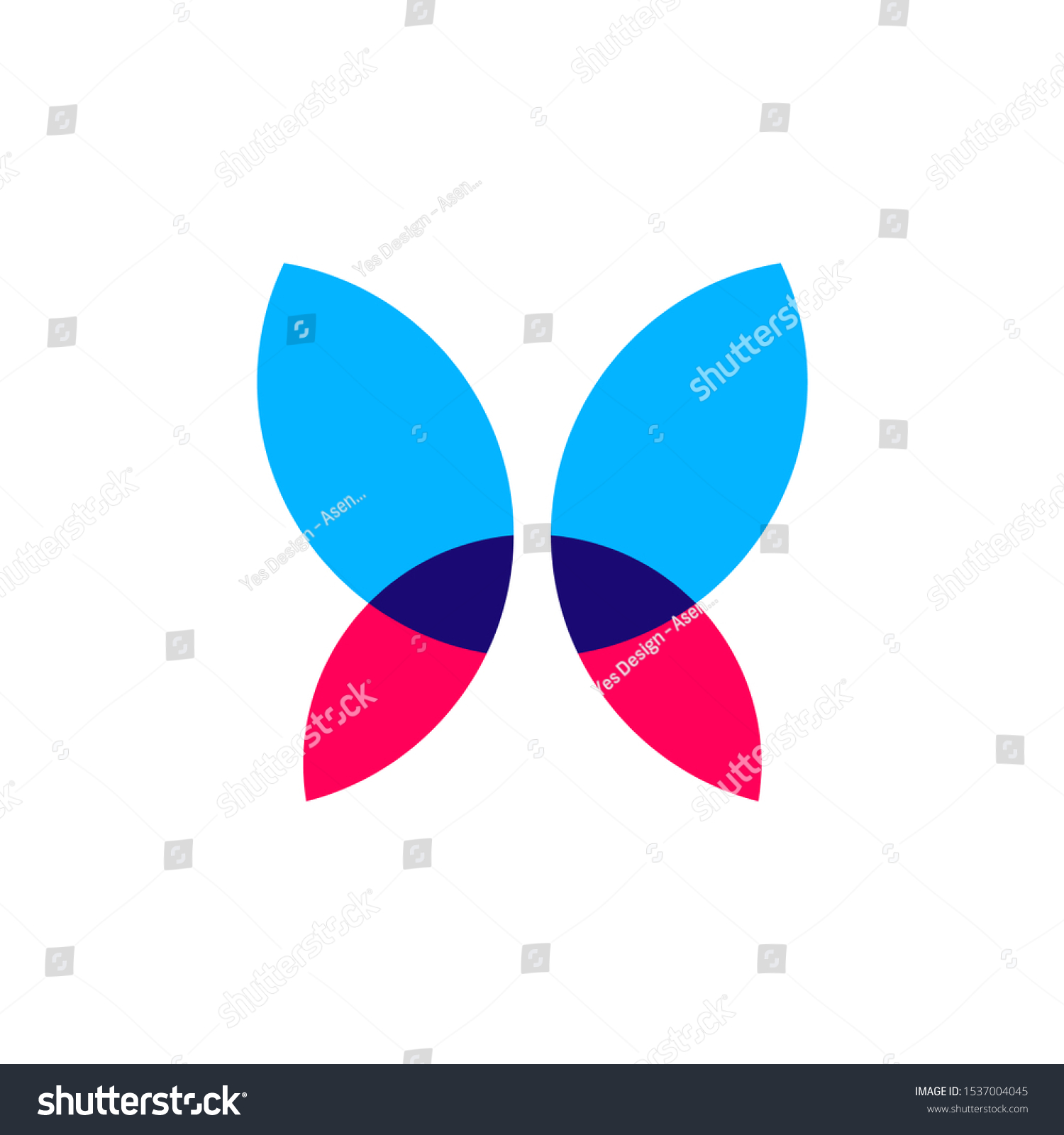 Modern Abstract Butterfly Logo Design Vector Stock Vector (Royalty Free ...