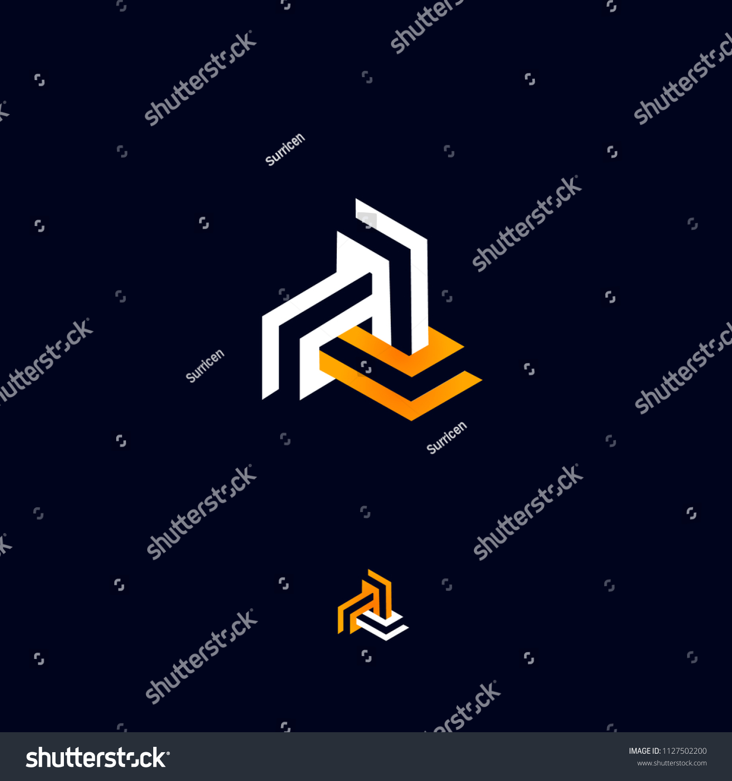 Modern Abstract Geometry Logo Stock Vector (Royalty Free) 1127502200 ...
