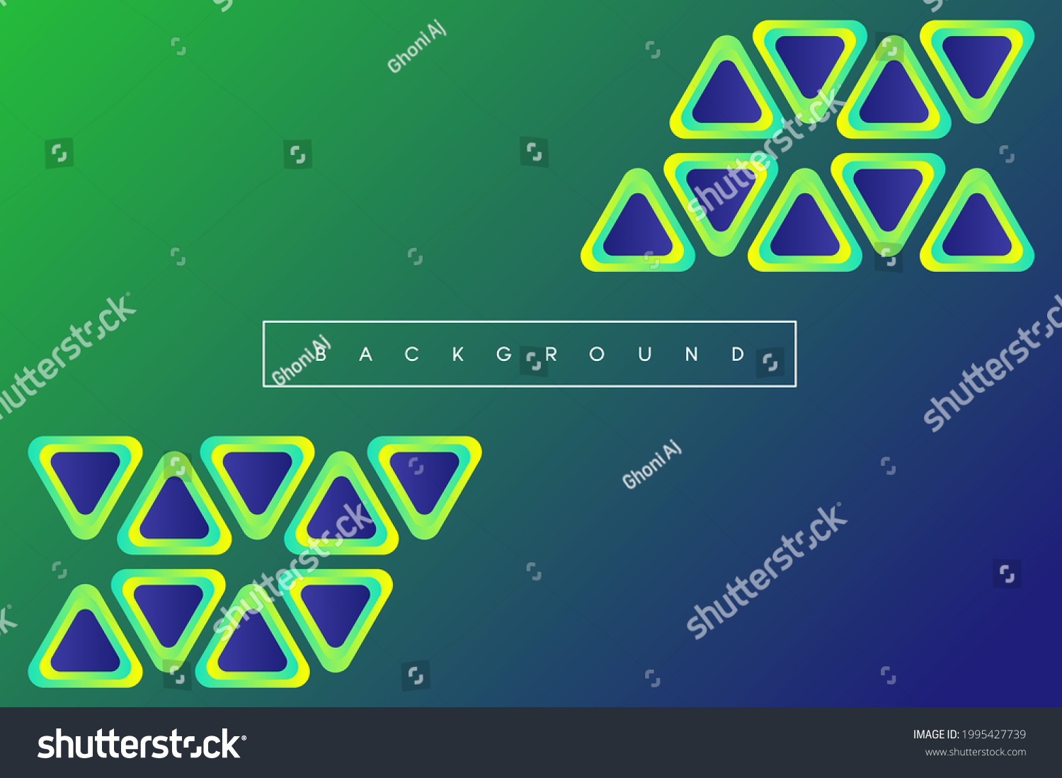 Modern Abstract Green Background Vector Template Stock Vector (Royalty ...