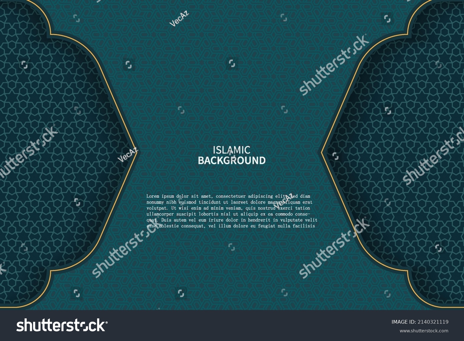 Modern Abstract Islamic Background Vector Stock Vector (Royalty Free ...