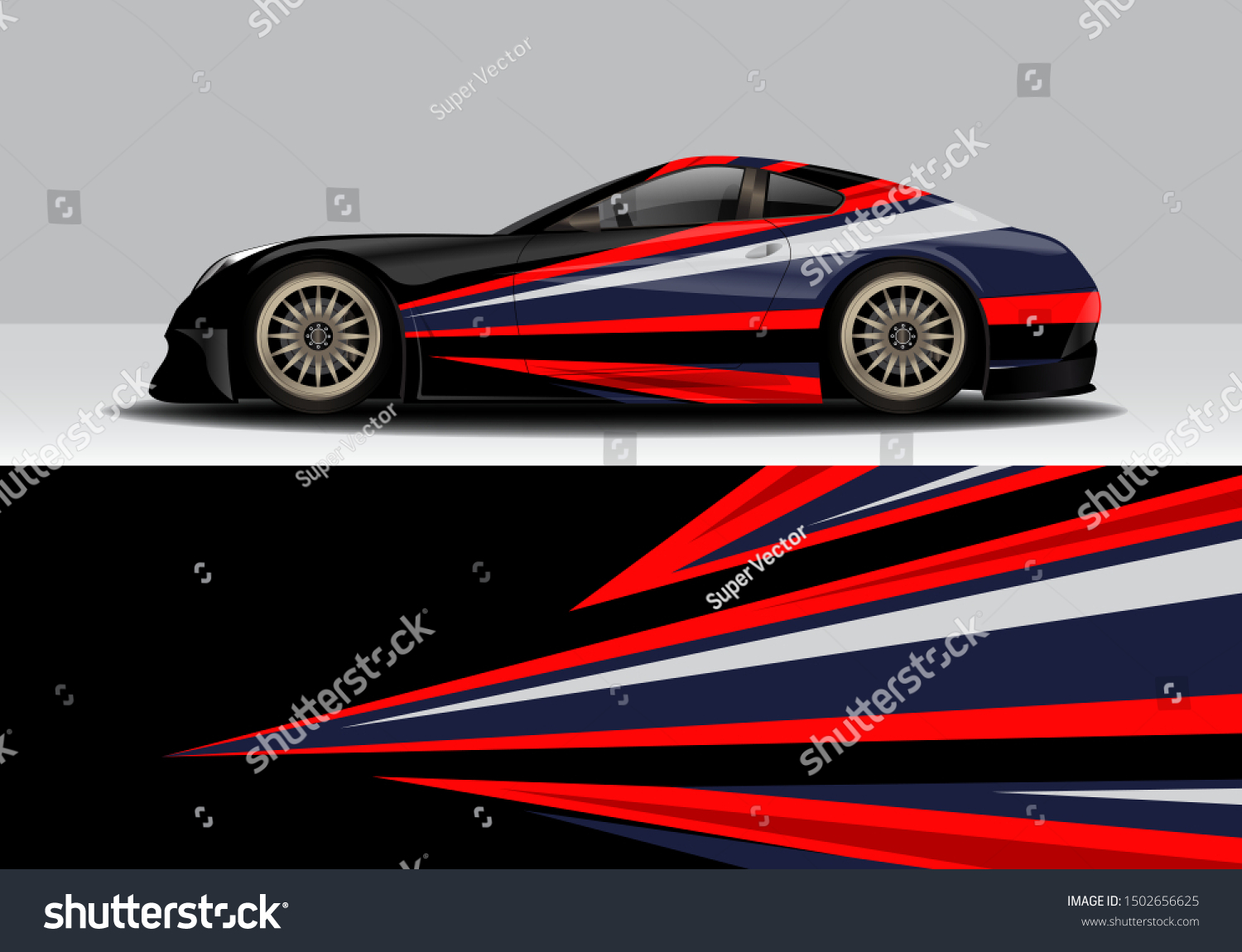 Modern Abstract Vehicle Wrap Vector Design Stock Vector (Royalty Free ...
