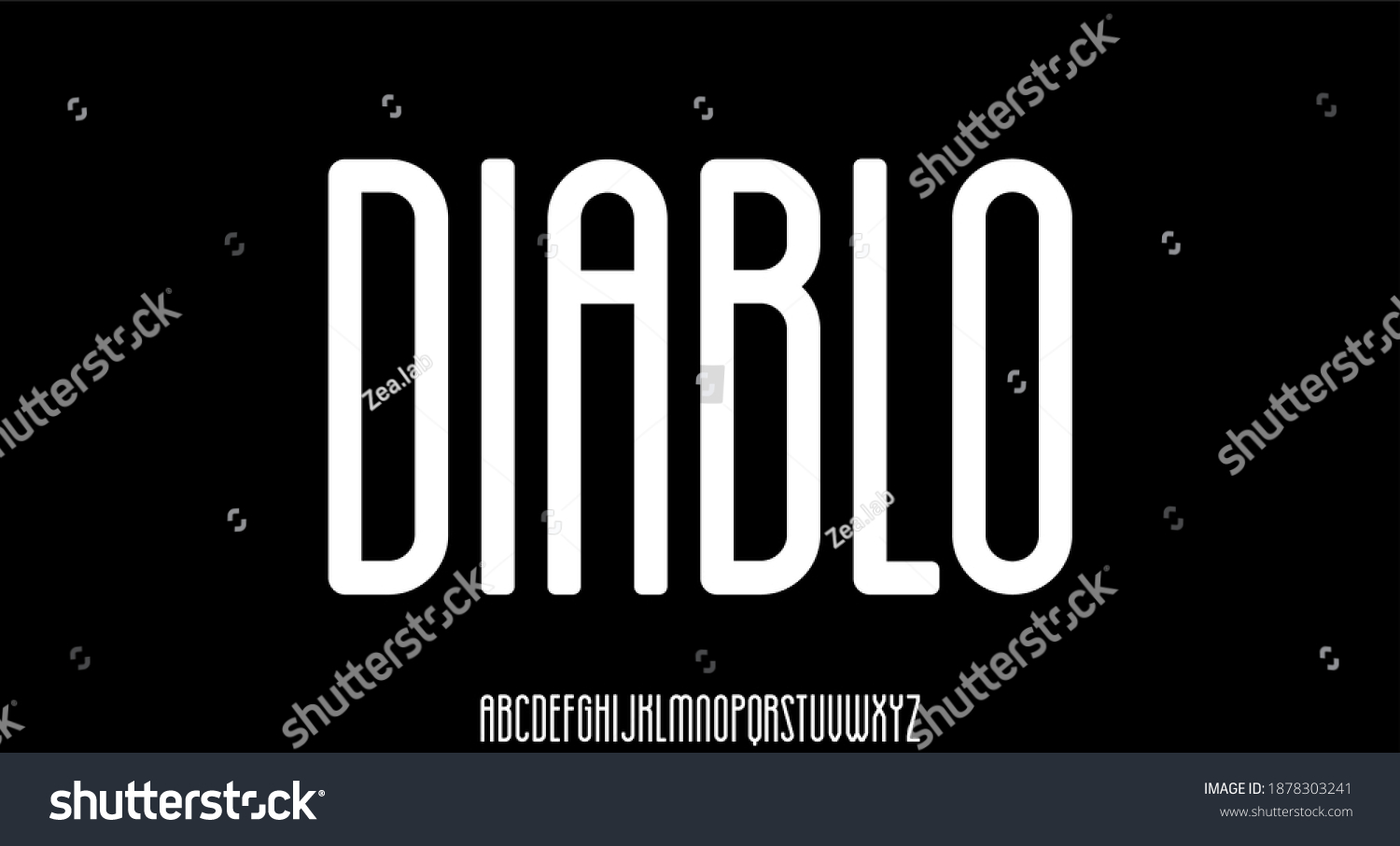 Modern Alphabet Font Vector Set Stock Vector (Royalty Free) 1878303241