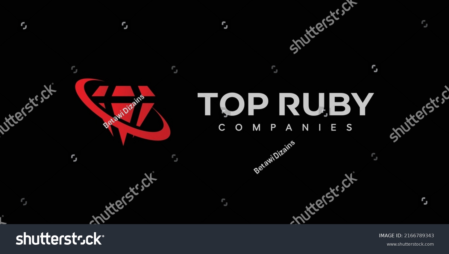 Modern Luxury Ruby Logo Design 3 Stock Vector (Royalty Free) 2166789343 ...