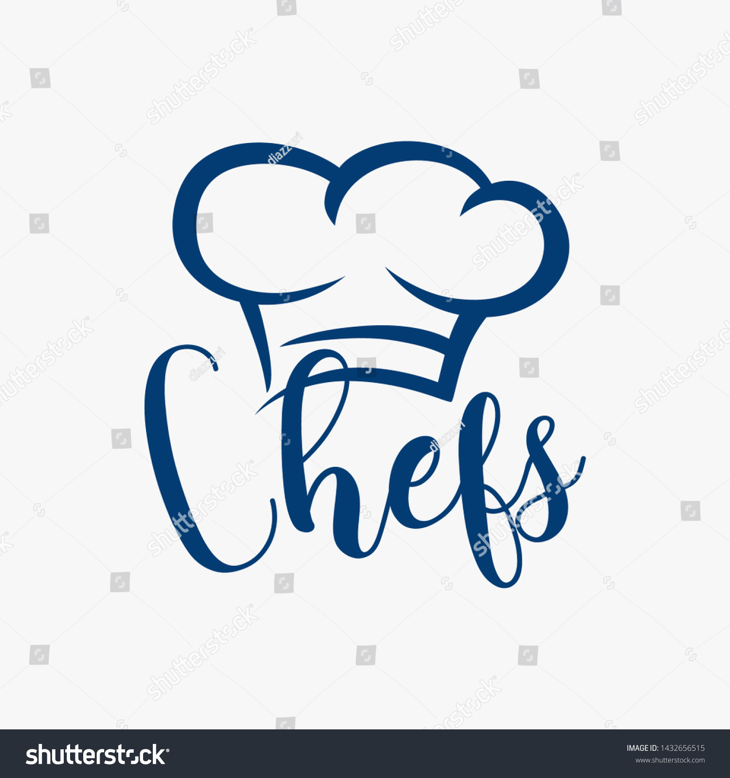 Modern Simple Chef Logo Template Stock Vector (Royalty Free) 1432656515 ...