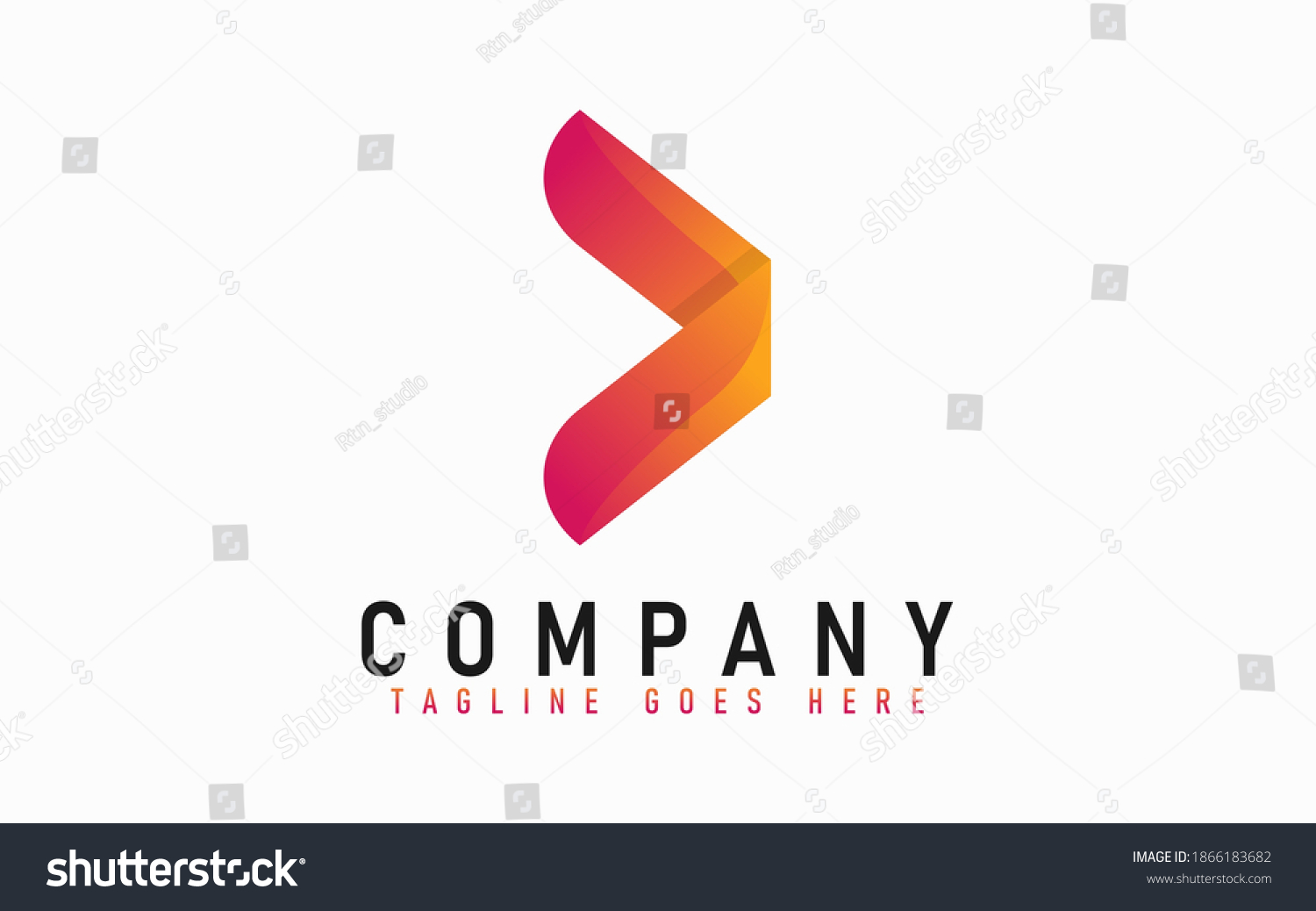 Modern Arrow Logo Flat Vector Logo Stock Vector (Royalty Free ...