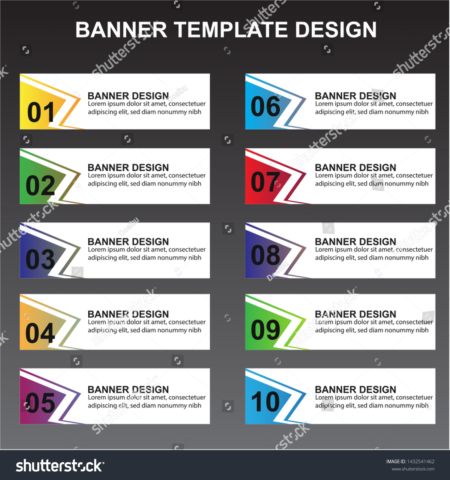 Modern Banner Background Creative Header Templates Stock Vector ...