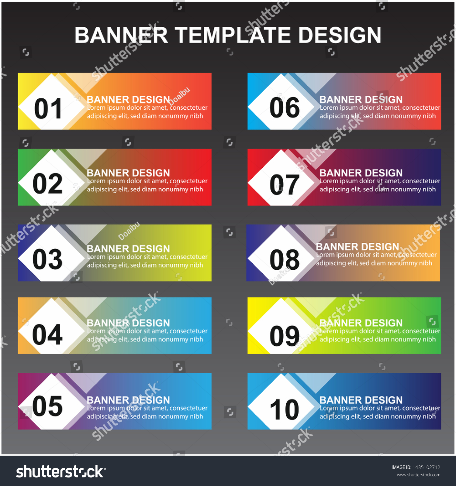 Modern Banner Background Creative Header Templates Stock Vector ...
