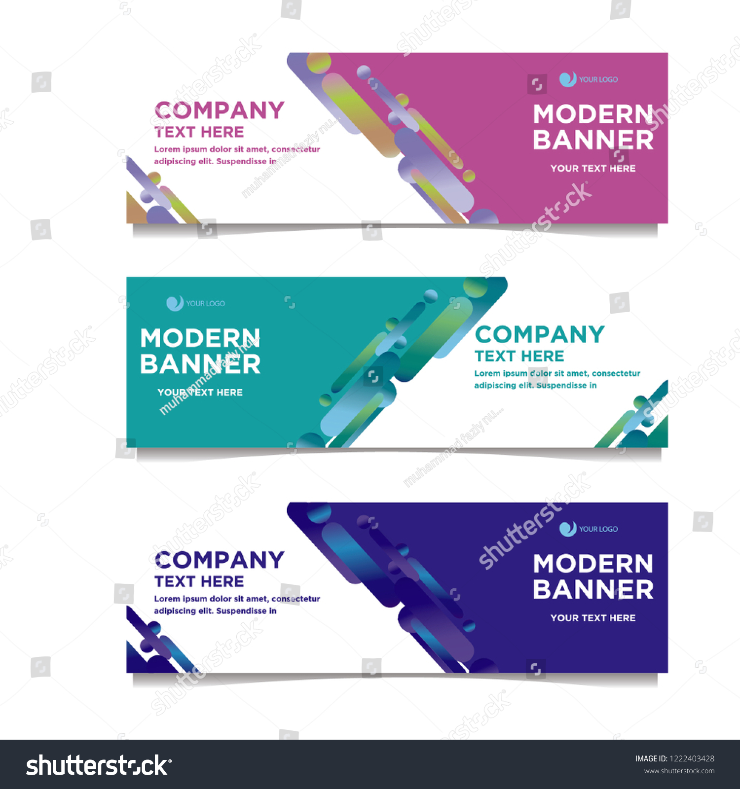 Modern Banner Backgroundtemplate Design Stock Vector (Royalty Free ...