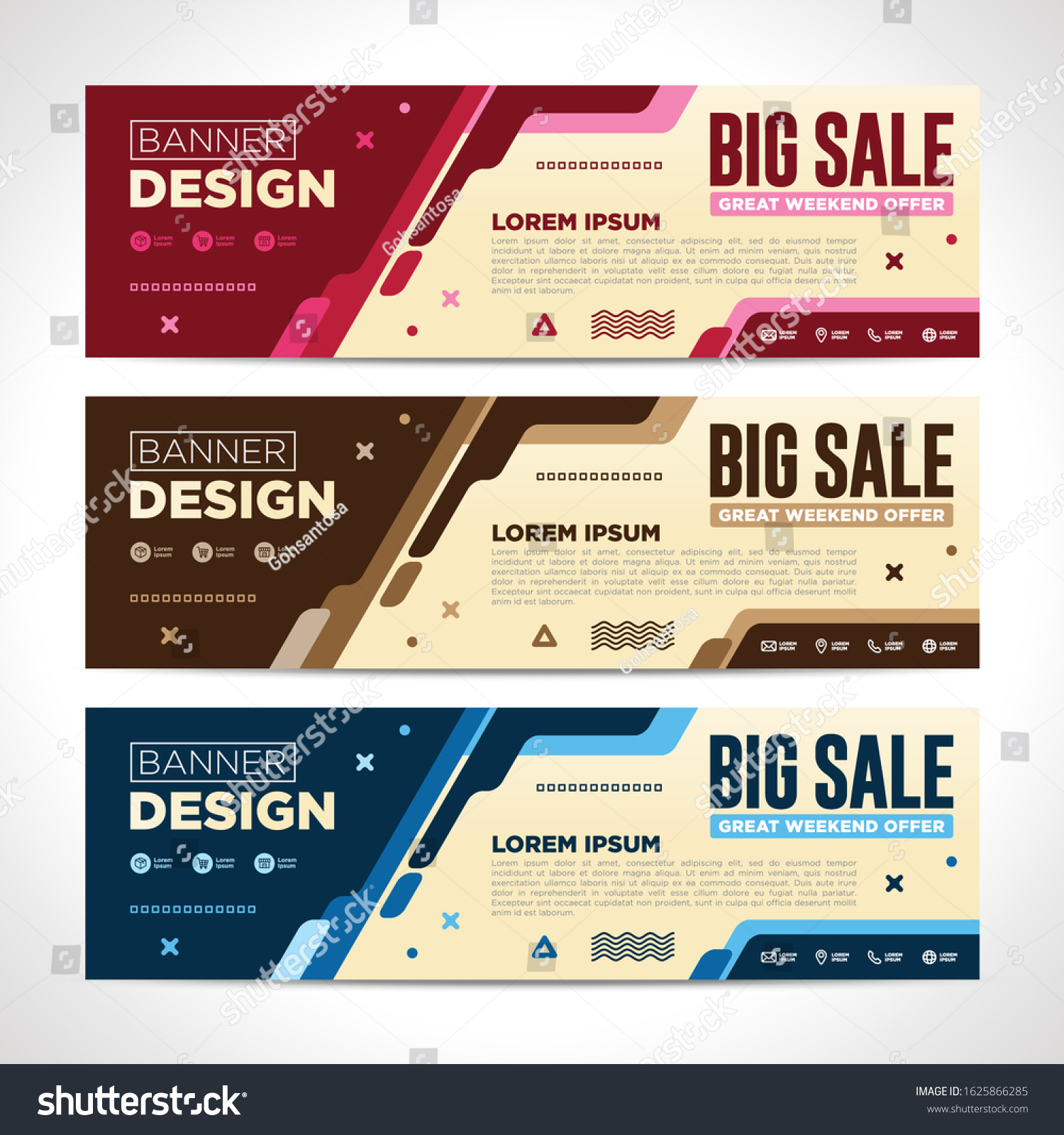 Modern Banner Design Vector Illustration Stock Vector (Royalty Free ...