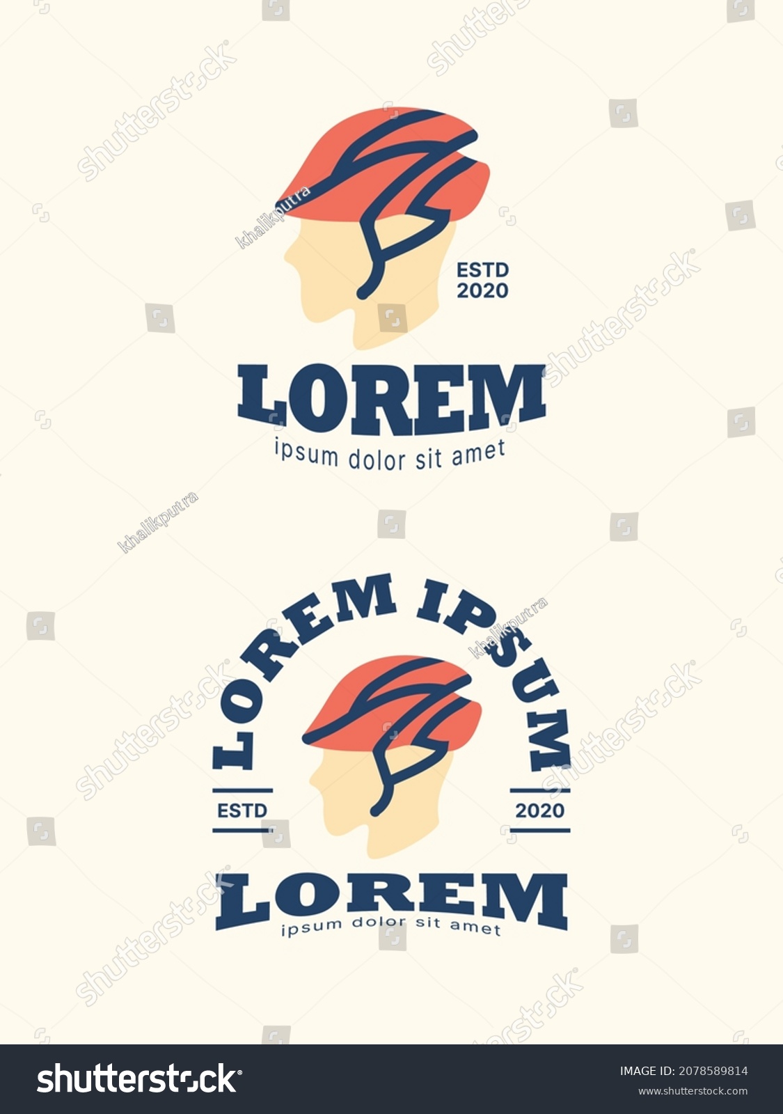 Modern Biker Logo Vector Design Stock Vector (Royalty Free) 2078589814 ...