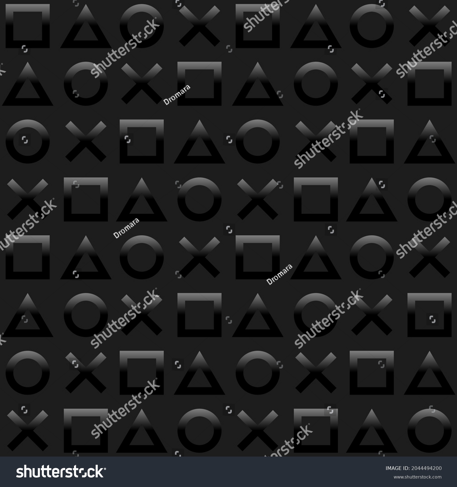 Modern Black Background Game Social Network Stock Vector (Royalty Free ...