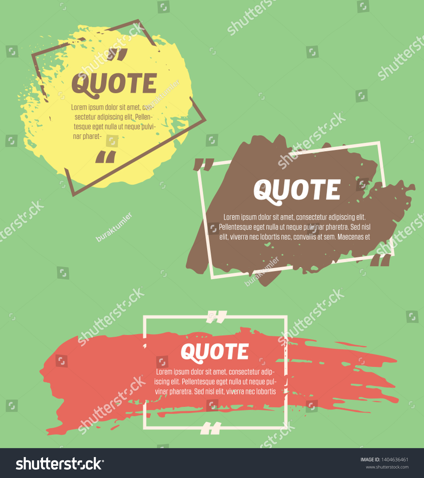Modern Block Quote Pull Quote Line Stock Vector (Royalty Free ...