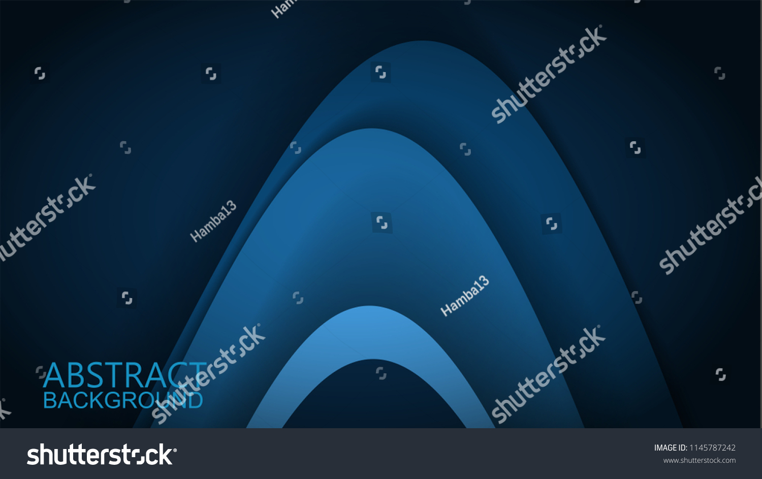 Modern Blue Curve Vector Background Stock Vector (Royalty Free ...