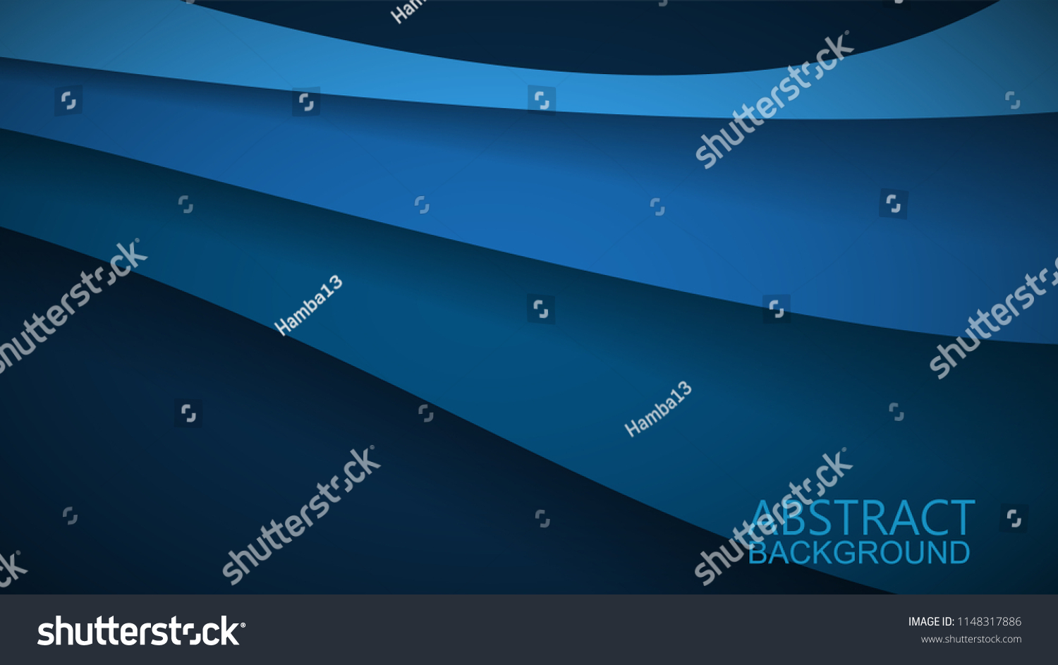 Modern Blue Curve Vector Background: vector de stock (libre de regalías ...