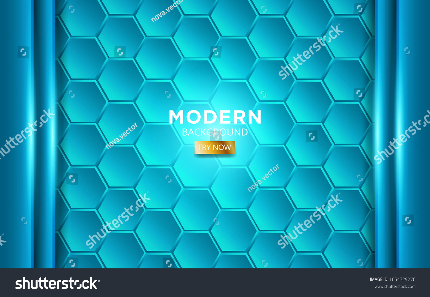 Modern Blue Future Background Hexagon Texture Stock Vector (Royalty ...