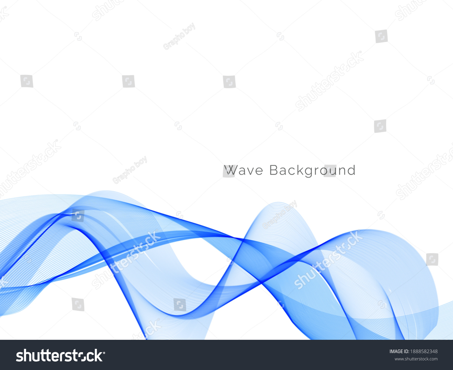 Modern Blue Wave Design Background Stock Vector (Royalty Free ...