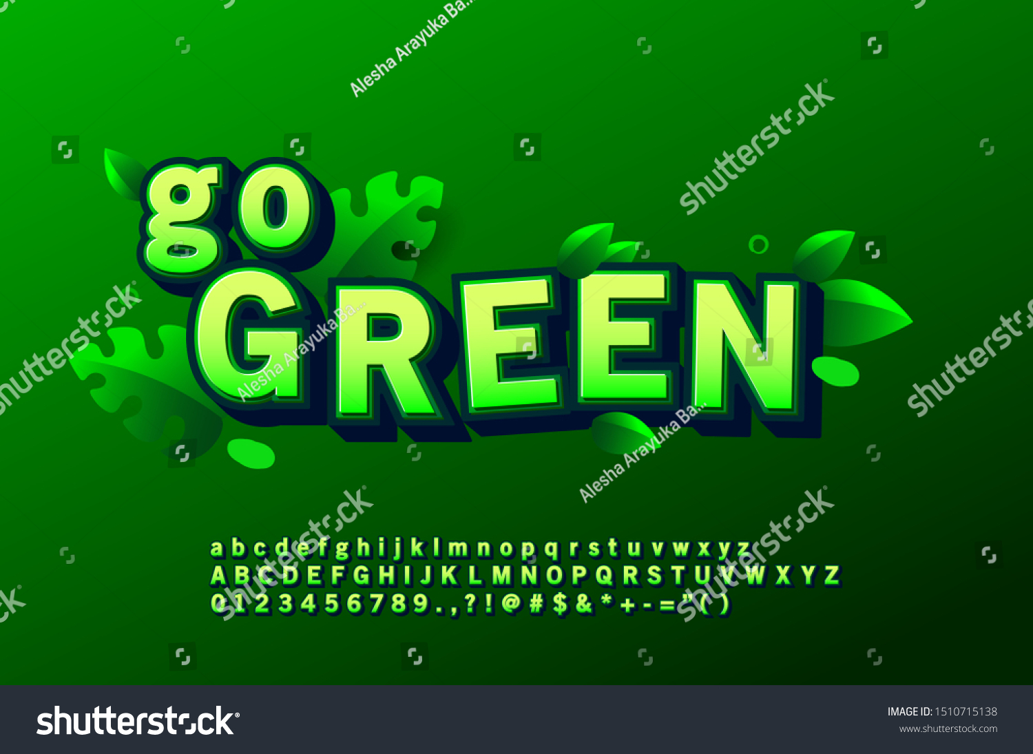 Modern Bold Font Effect Highlight Green Stock Vector (Royalty Free ... Modern Bold Font Effect Highlight Green Stock Vector (Royalty Free ...