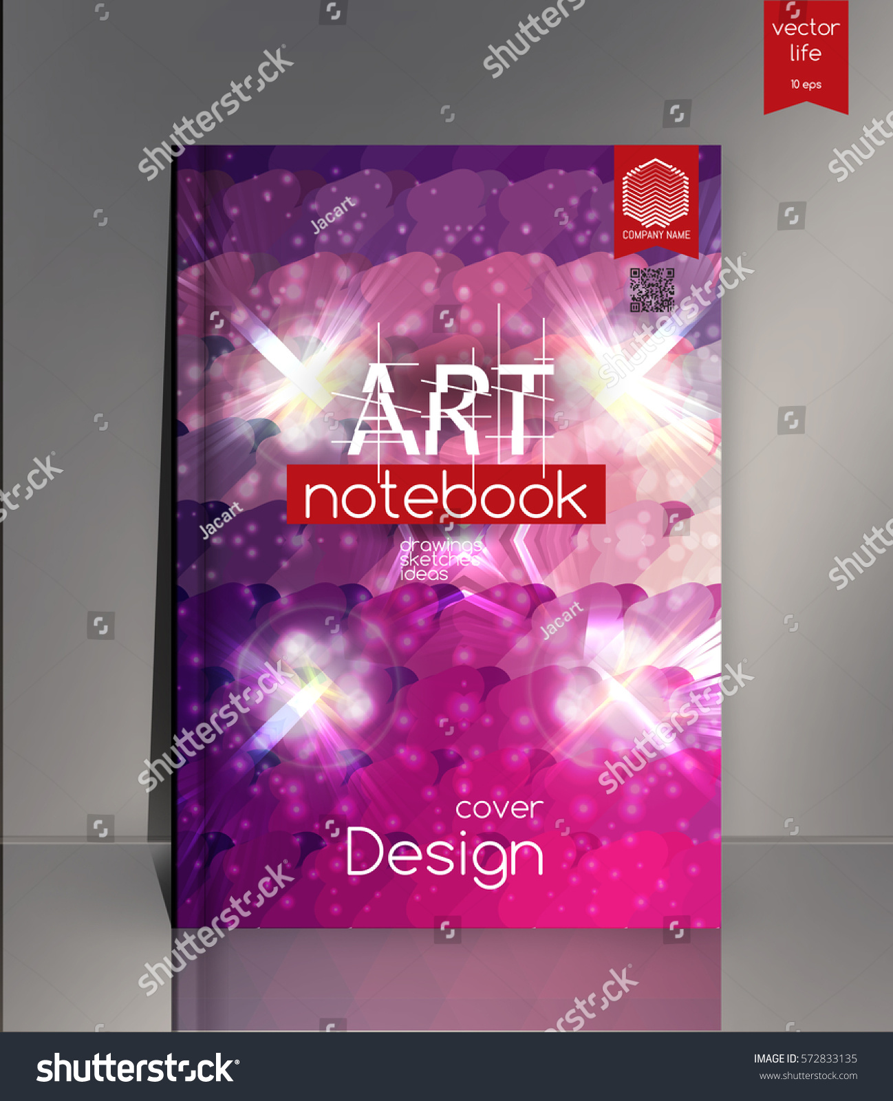 Modern Book Design Stock Vector (Royalty Free) 572833135
