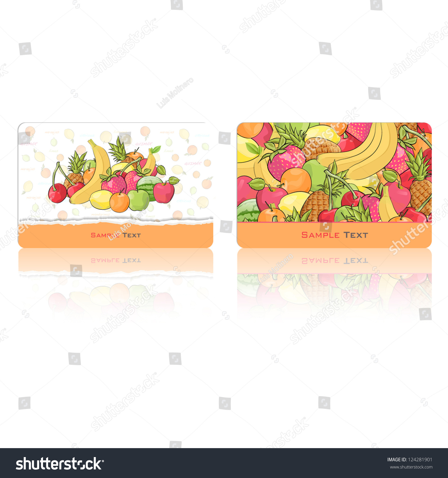 591 Fruits visiting card Images, Stock Photos & Vectors | Shutterstock