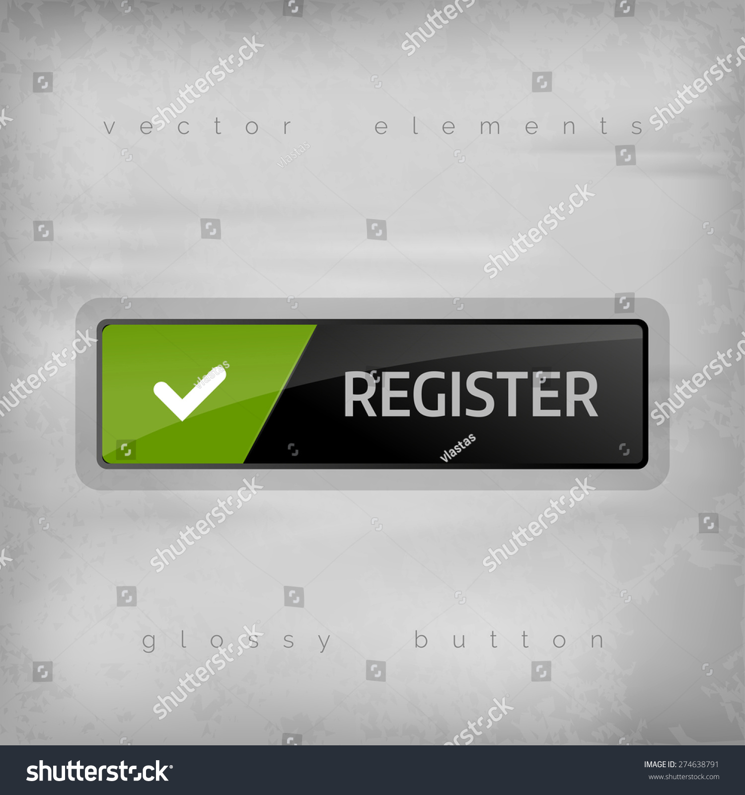 Vektor Stok Modern Button Register Color Space Icons (Tanpa Royalti ...