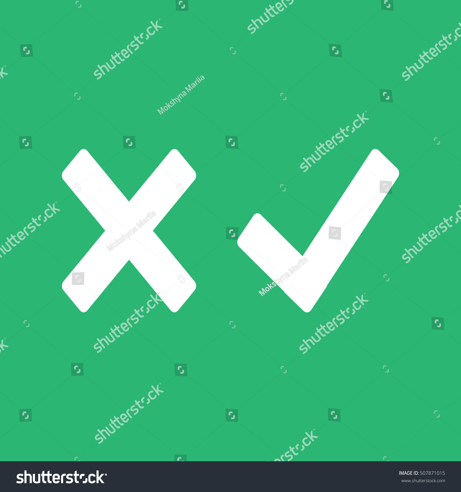 Modern Check Mark Icons Stock Vector (Royalty Free) 507871015