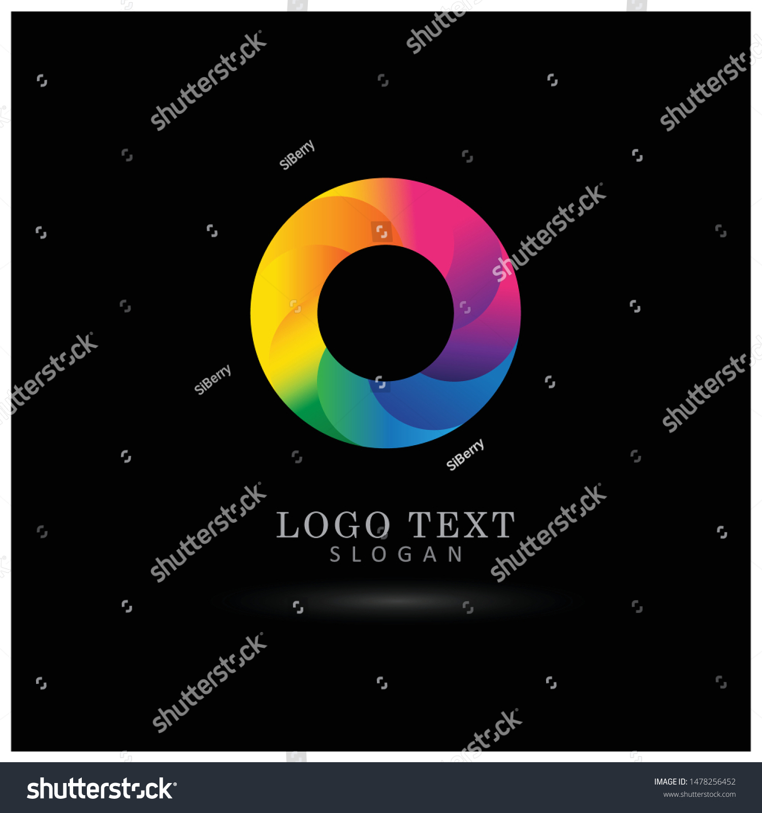 Modern Circle Logo Icon Symbol Vector Stock Vector (Royalty Free ...