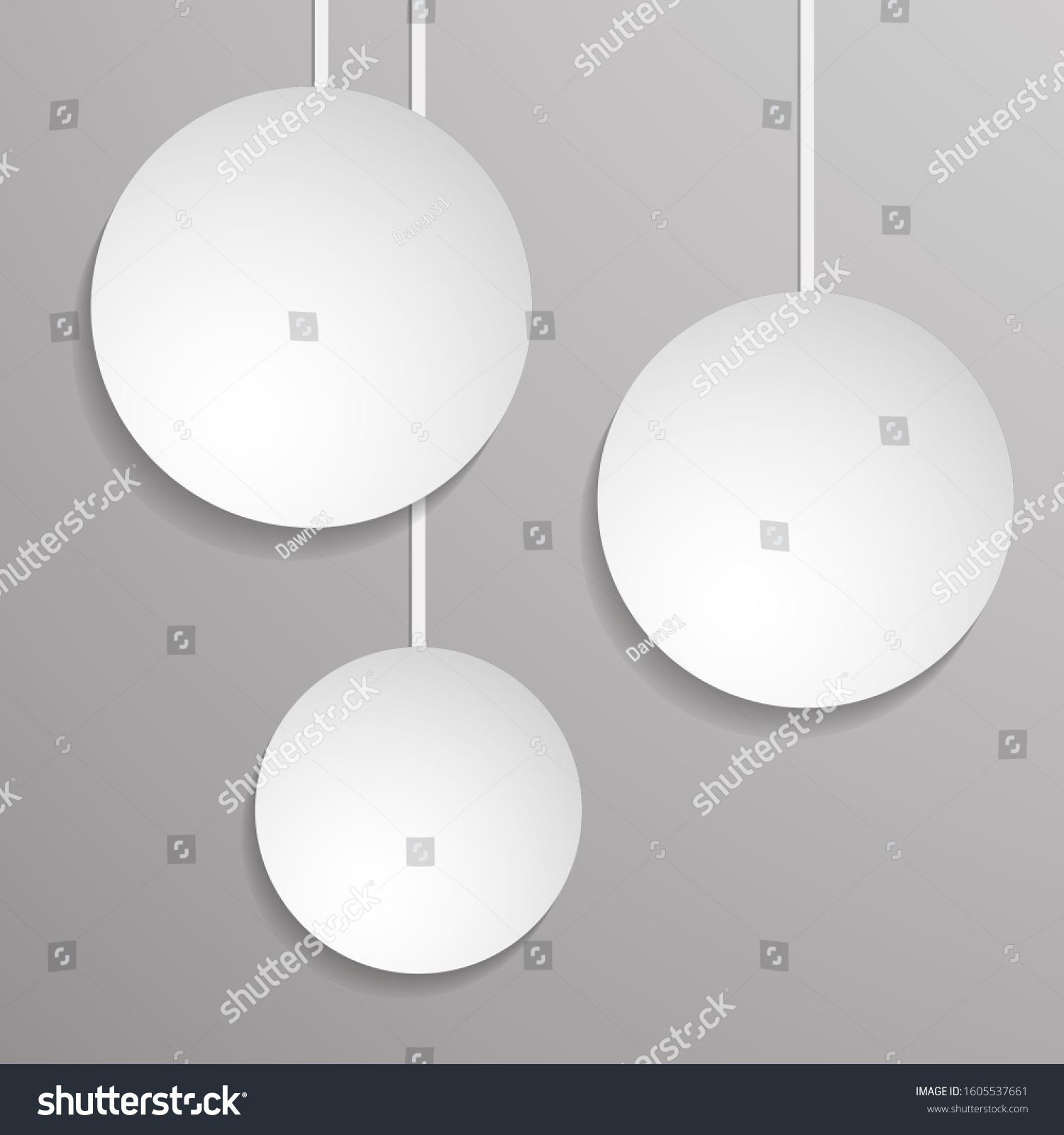 Modern Circle Text Box Template Stock Vector (Royalty Free) 1605537661