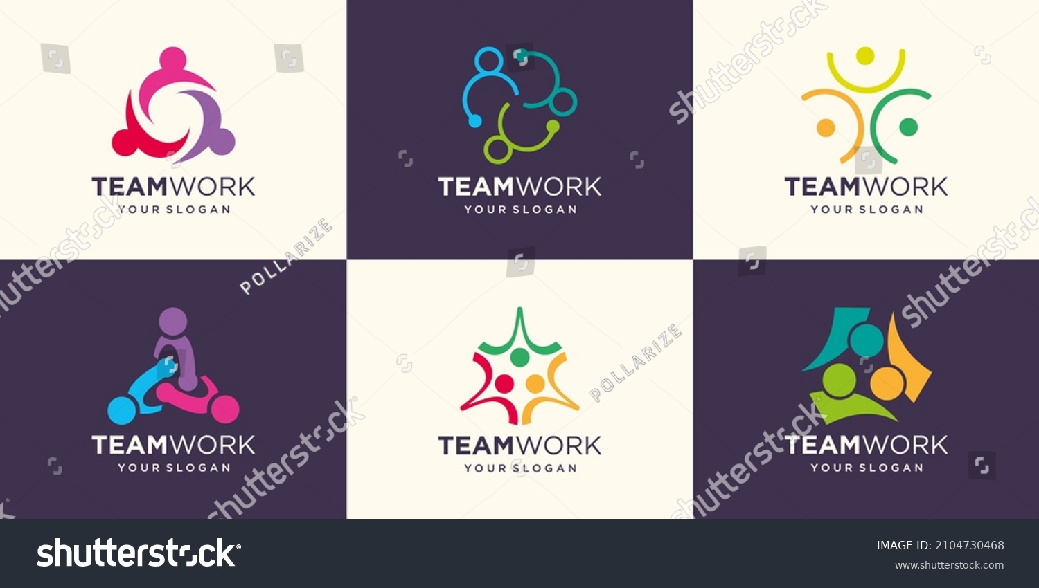 Modern Community Logo Design Template Stock Vector (Royalty Free ...