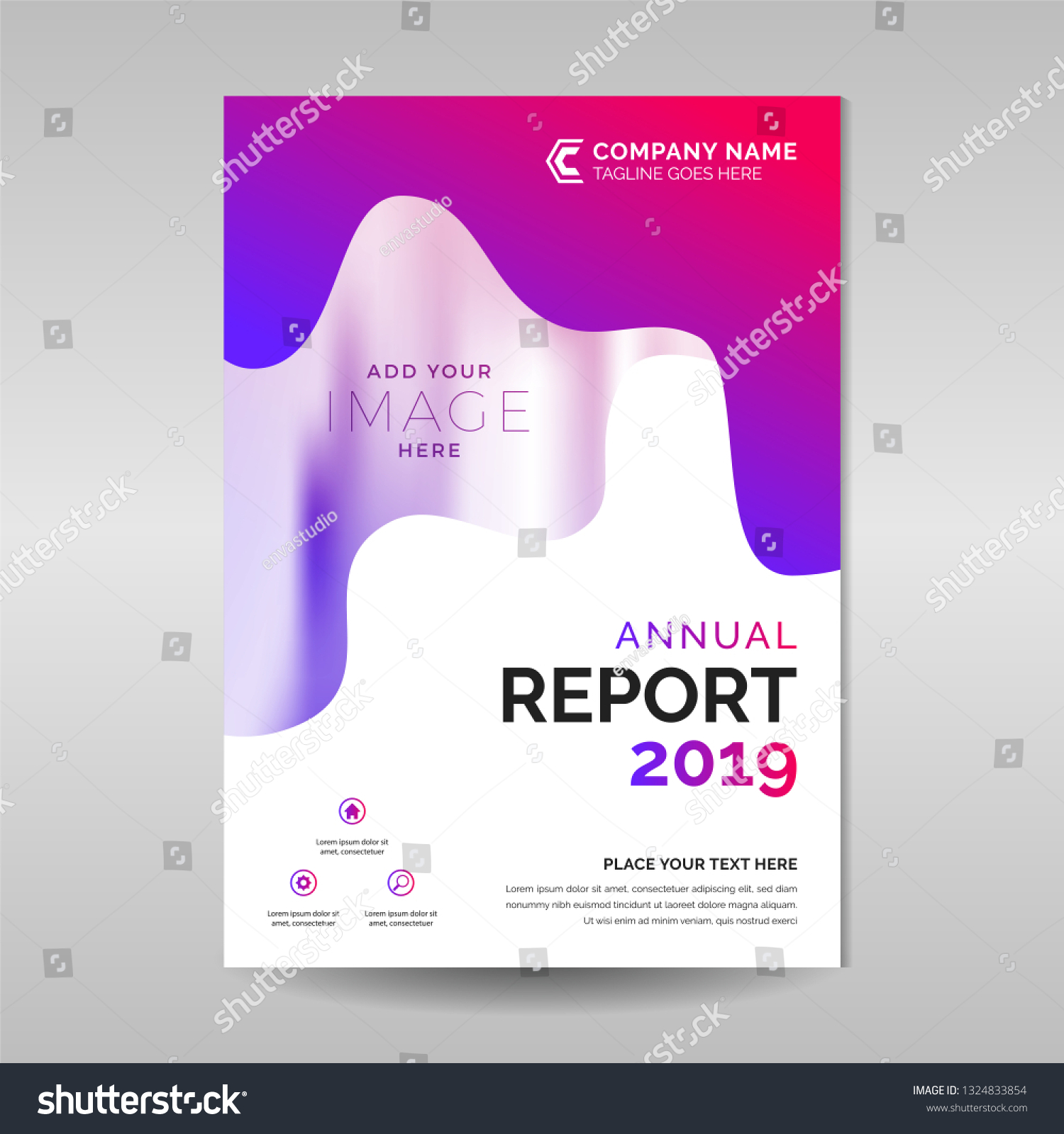 Modern Creative Annual Report Template Stock Vector (Royalty Free ...