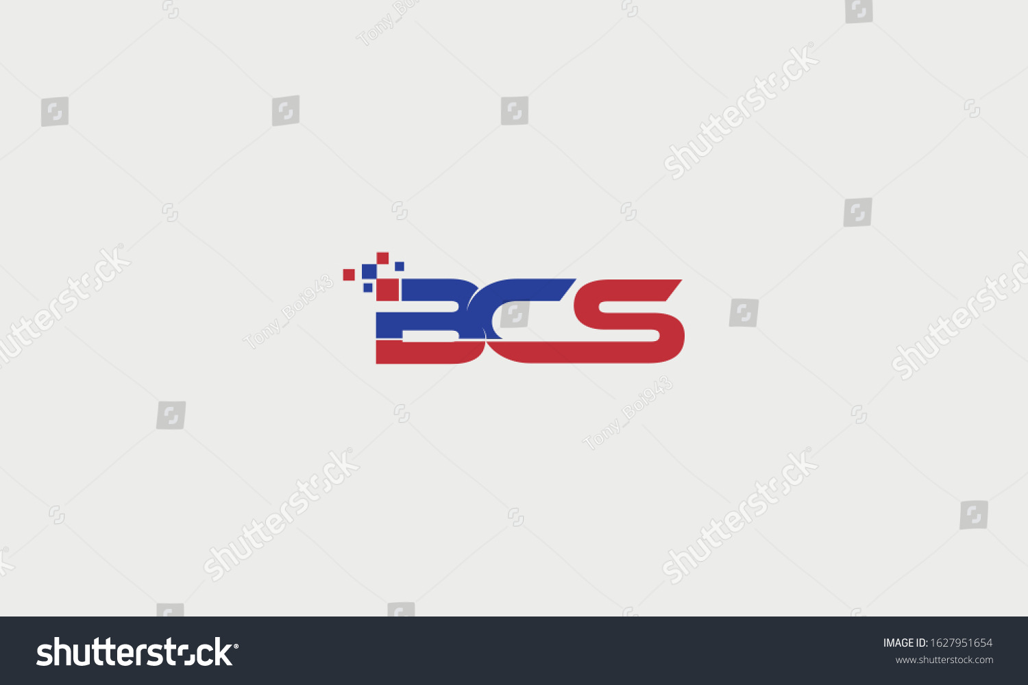 Modern Creative Bcs Logo Design Stock Vector (Royalty Free) 1627951654