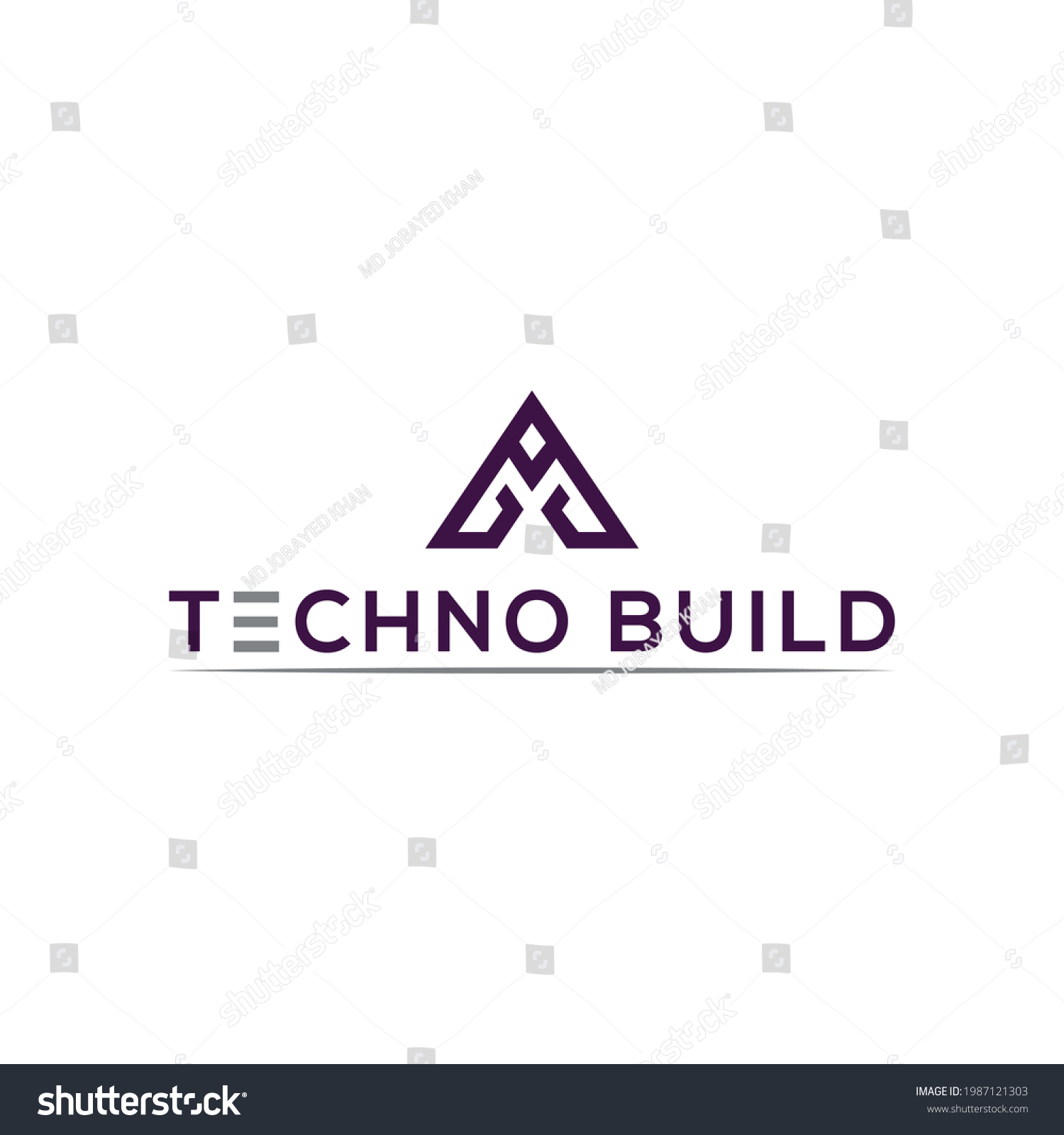 Modern Creative Simple Building Logo Template Stock Vector (Royalty ...
