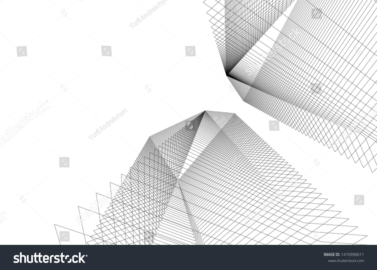 Modern 3d Architecture Vector Illustration Stock Vector (Royalty Free ...