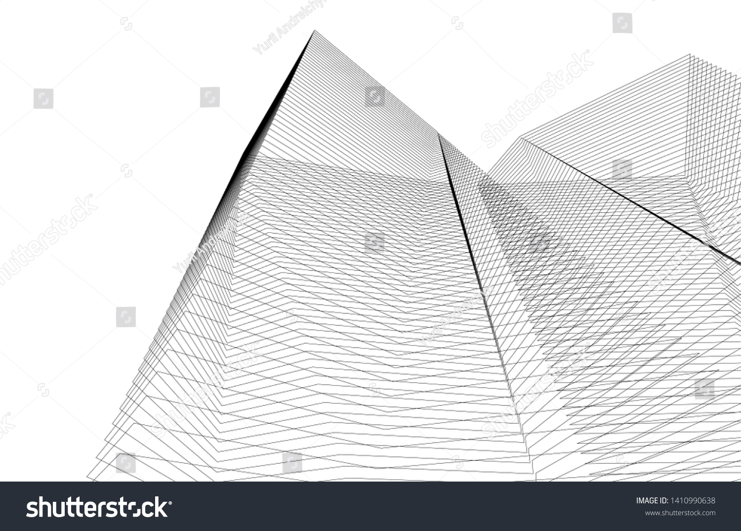 Modern 3d Architecture Vector Illustration Stock Vector (Royalty Free ...