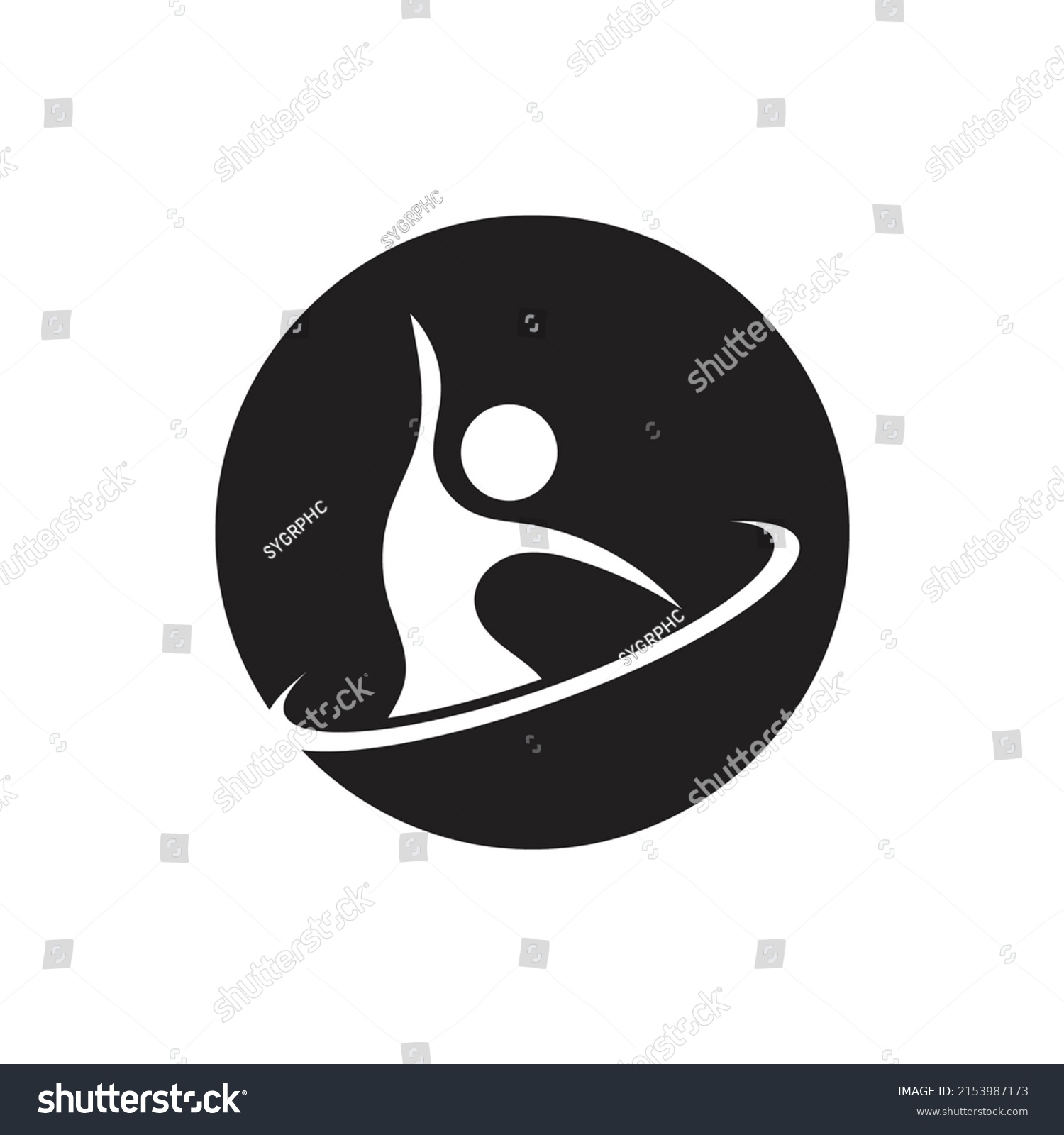 Modern Dance Logo Vector Design Symbol Stock Vector (Royalty Free ...
