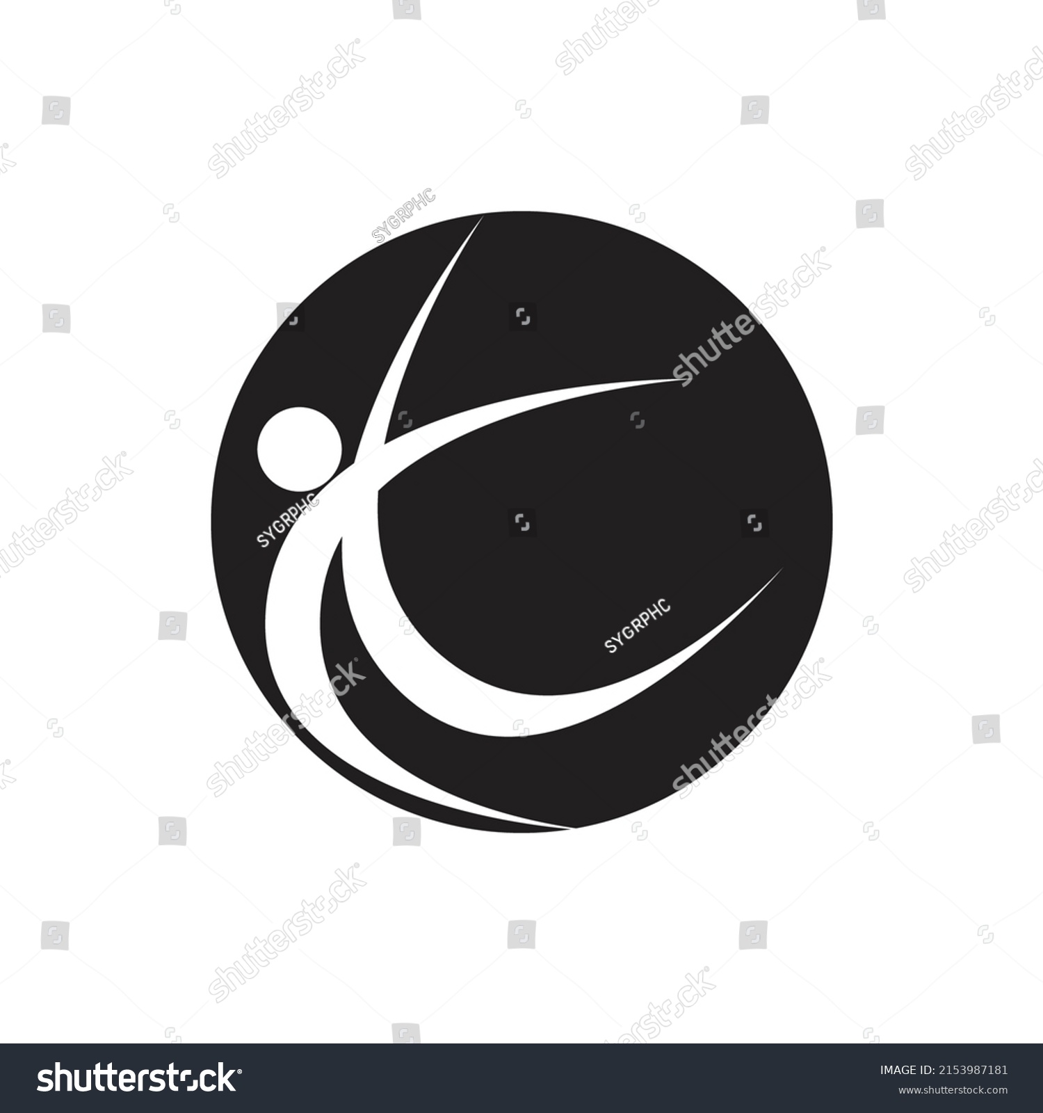 Modern Dance Logo Vector Design Symbol Stock Vector (Royalty Free ...