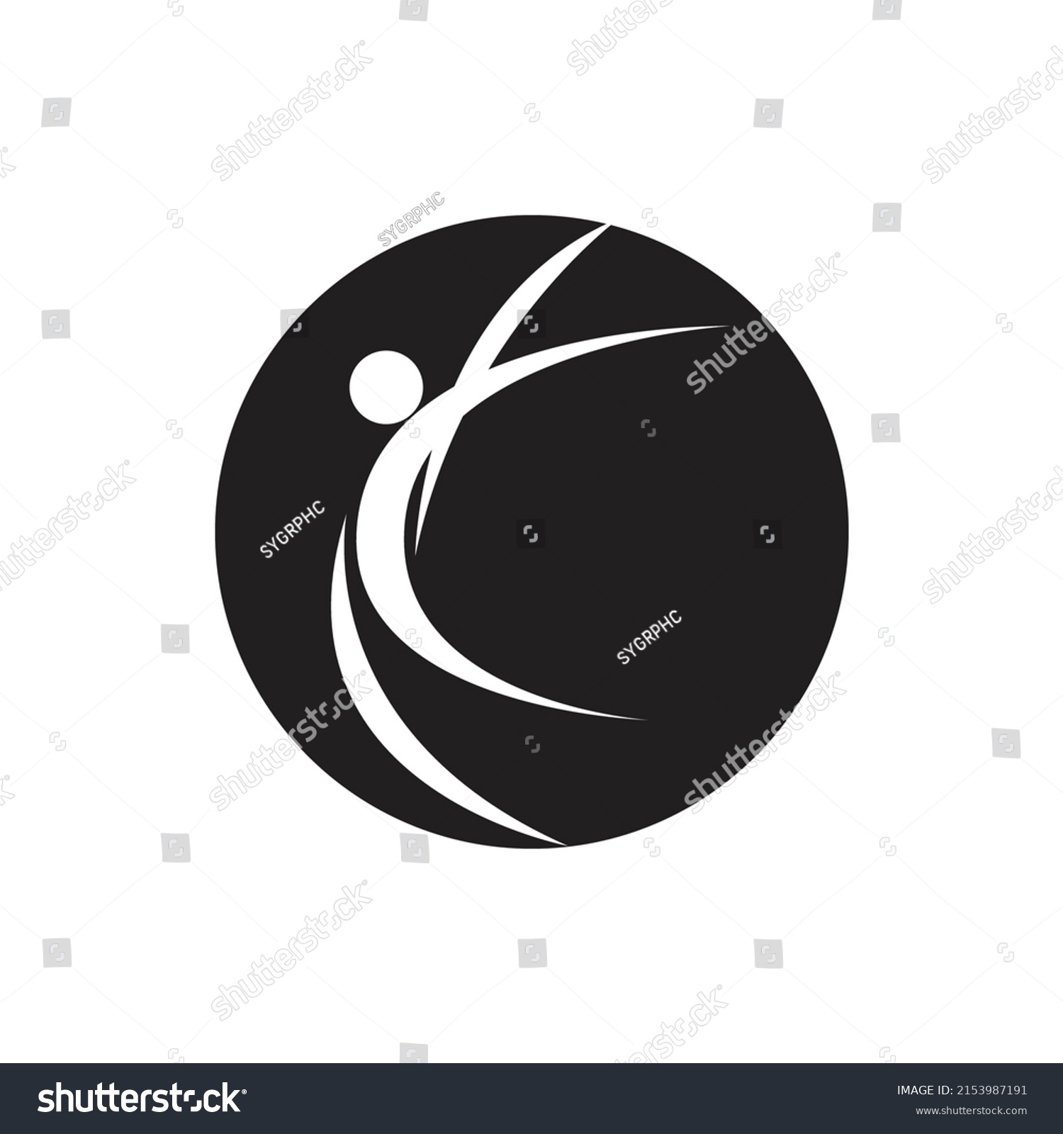 Modern Dance Logo Vector Design Symbol Stock Vector (Royalty Free ...
